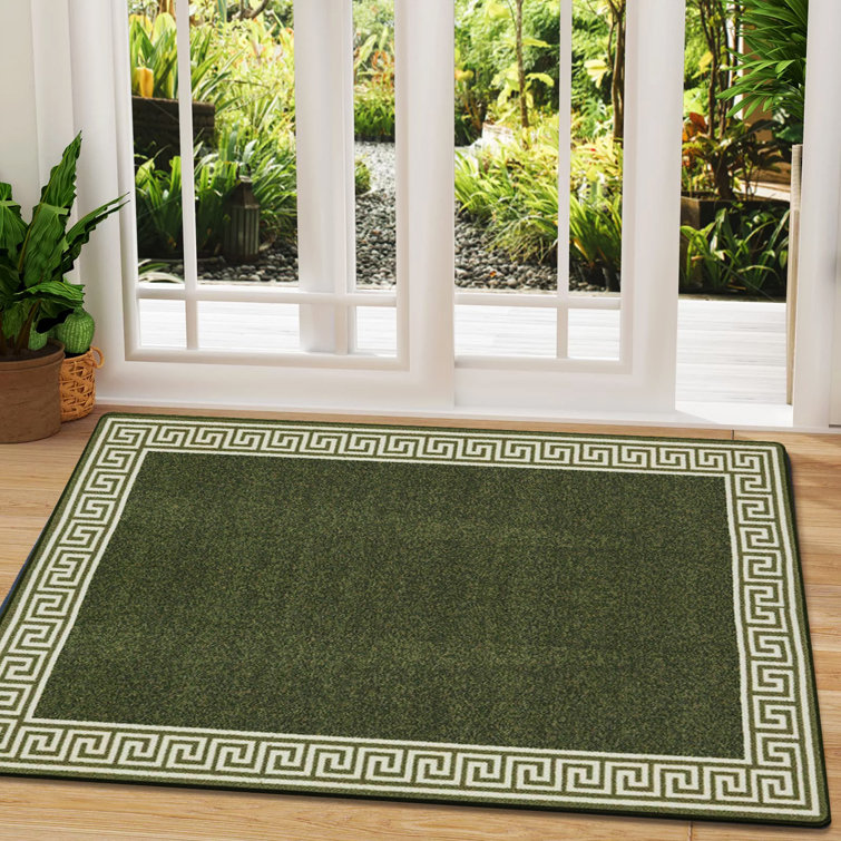 BEACHSIDE HOME DECORE LTD Green/cream Area Rug | Wayfair.co.uk