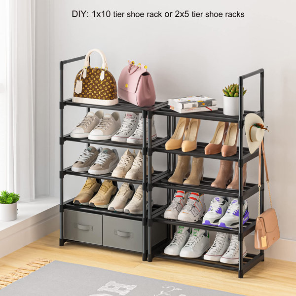 Rebrilliant 20 Pair Shoe Rack | Wayfair