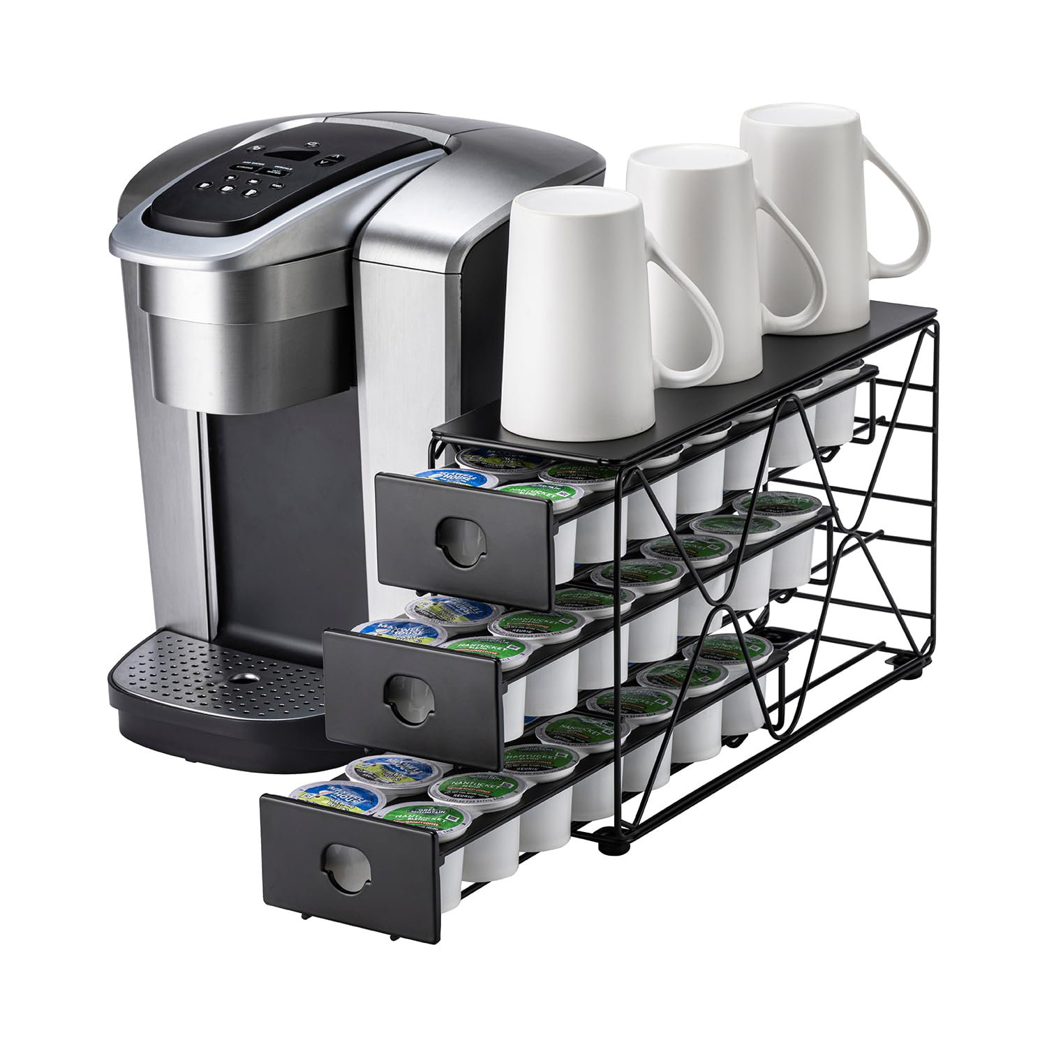 Purple Forest K Cup Holder 3 Tier Coffee Pod Holder For K Cup Organizer ...