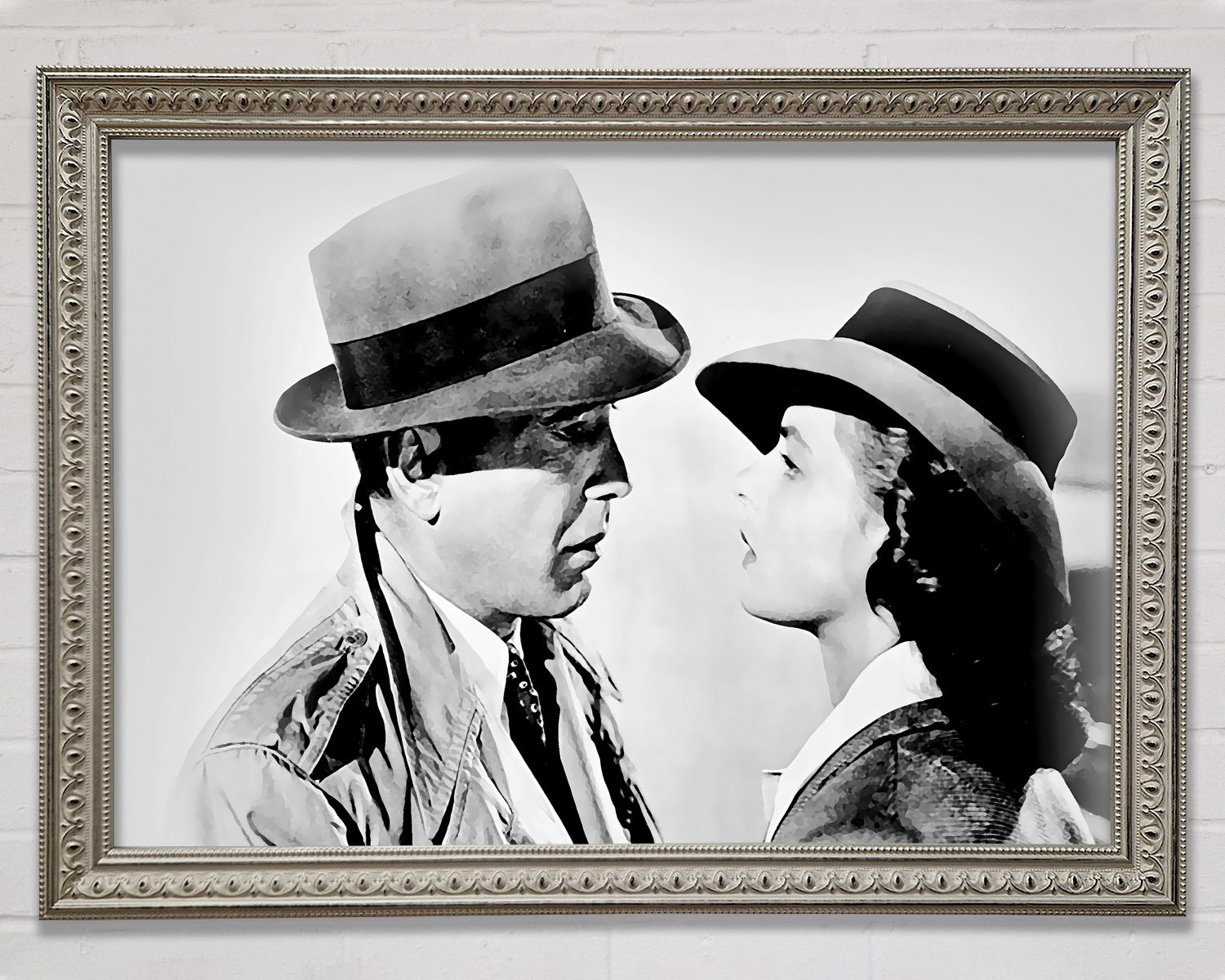 Bright Star Casablanca The Look B N W - Single Picture Frame Art Prints ...