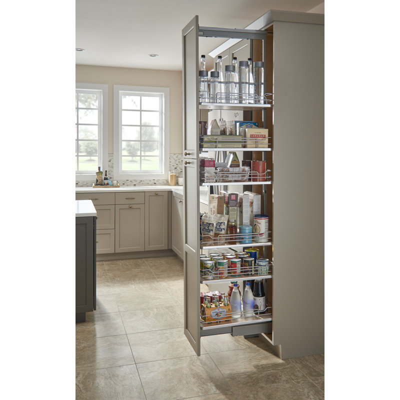Rev-A-Shelf Adjustable Solid Surface Pantry System for Tall Pantry ...