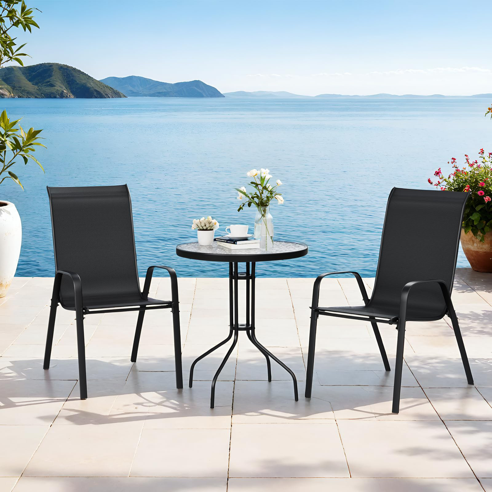 LIFERUN Wicker 2 - Person Garden Lounge Set | Wayfair.co.uk