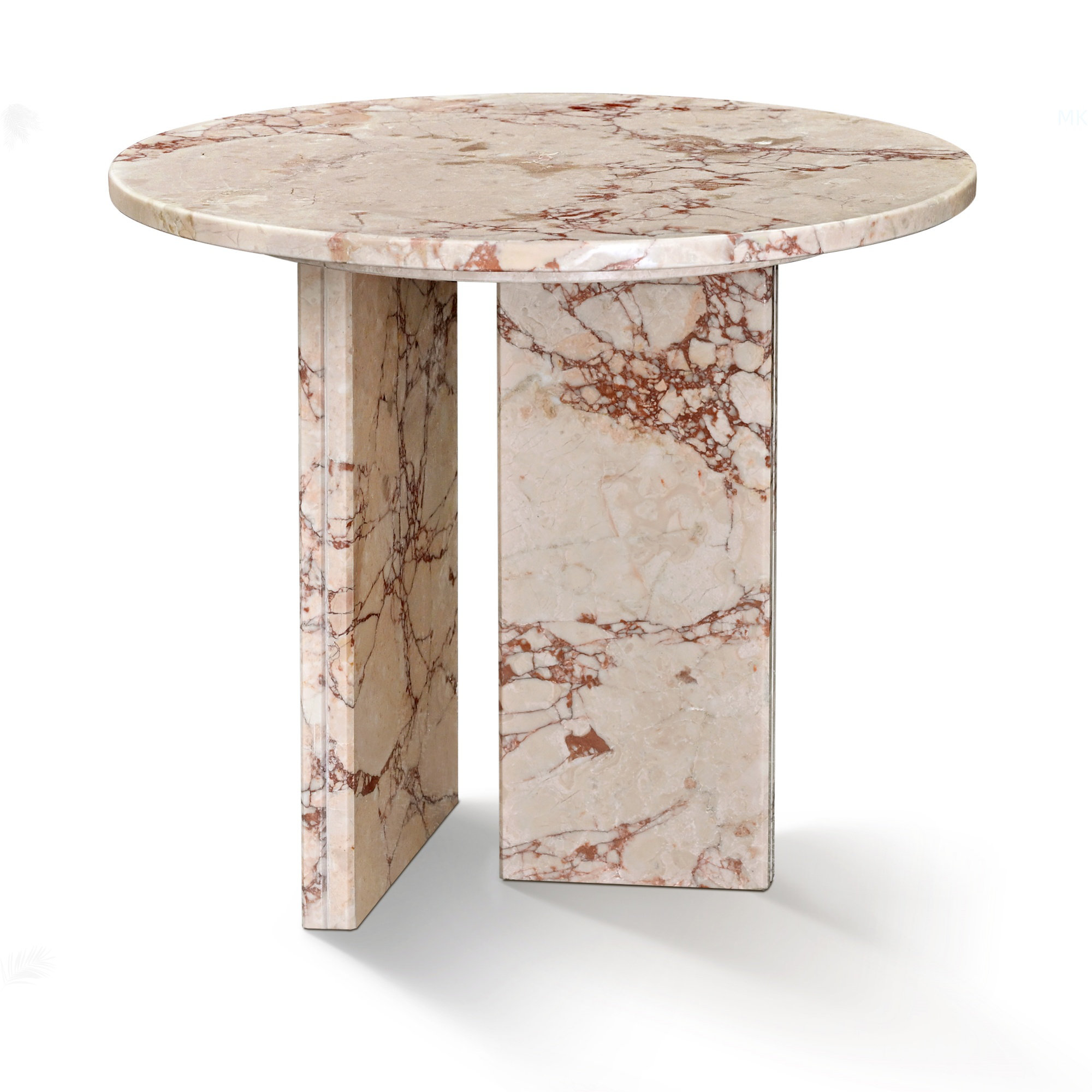 Wrought Studio™ Natural Marble Coffee Table, Small Table, Living Room ...