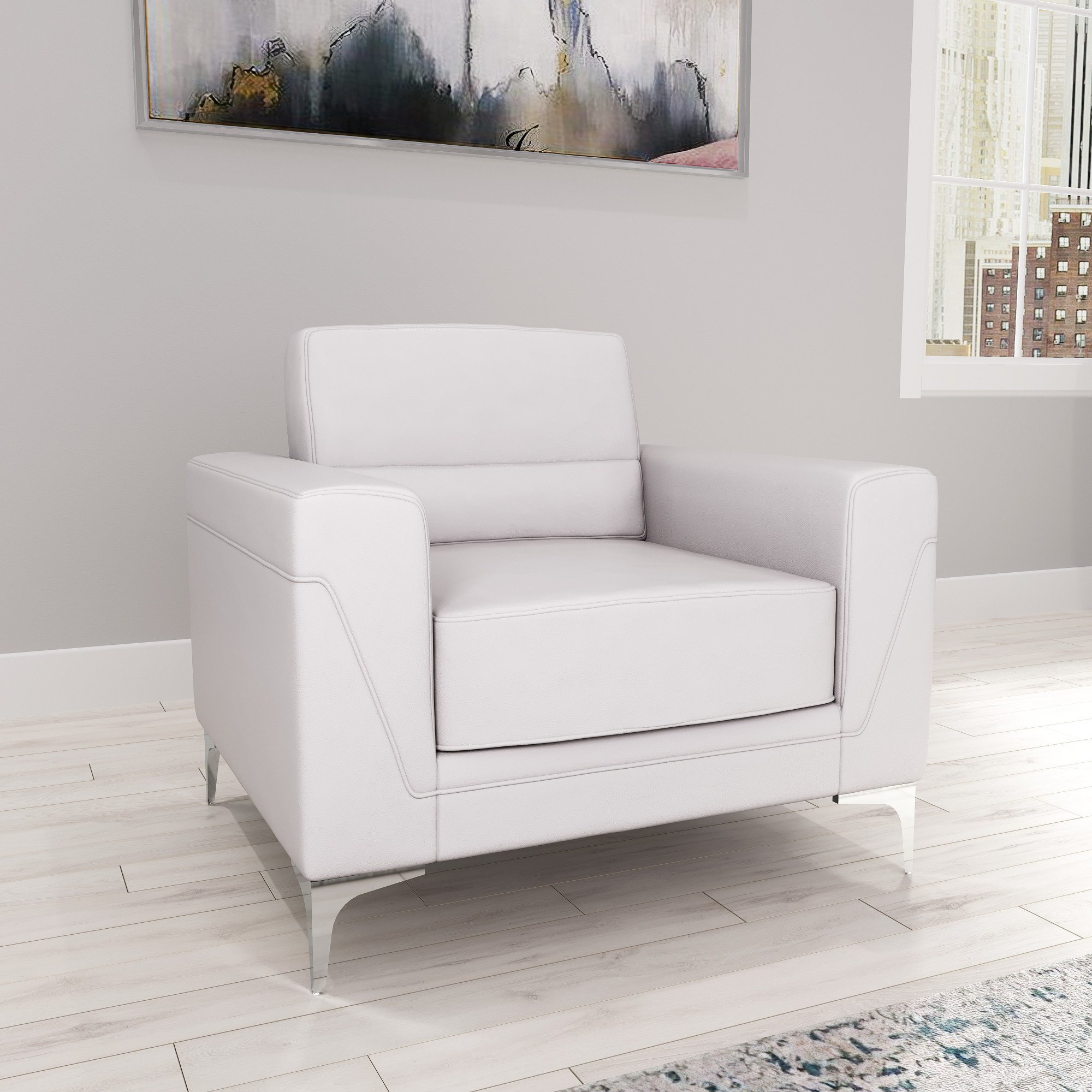 Orren Ellis CRETA LIGHT GREY CHAIR - Wayfair Canada