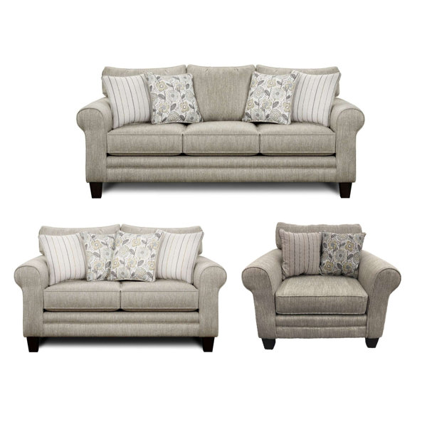 Red Barrel Studio® Vandy Heather Sofa, Love Chair Collection | Wayfair