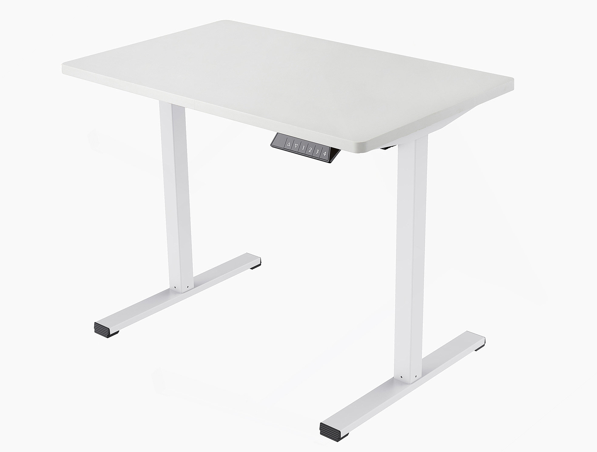 Latitude Run® Electric Standing Desk Whole Piece Adjustable Height Desk ...