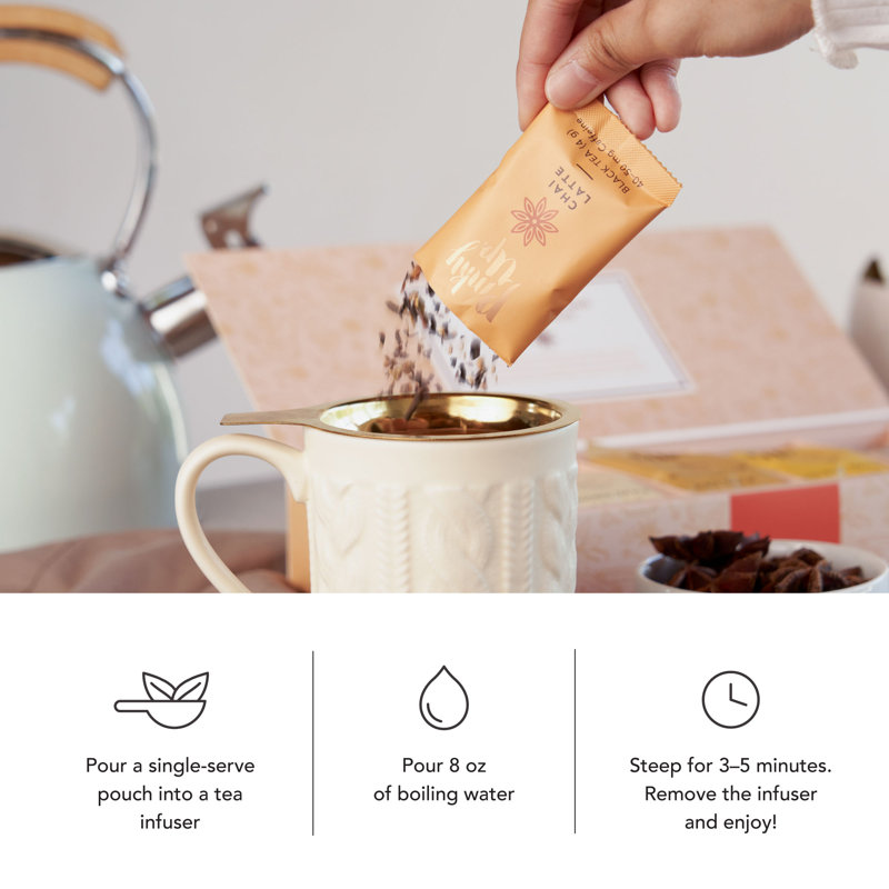 Pinky Up Chai Assortment Loose Leaf Tea Sampler, 15 Pouches | Wayfair