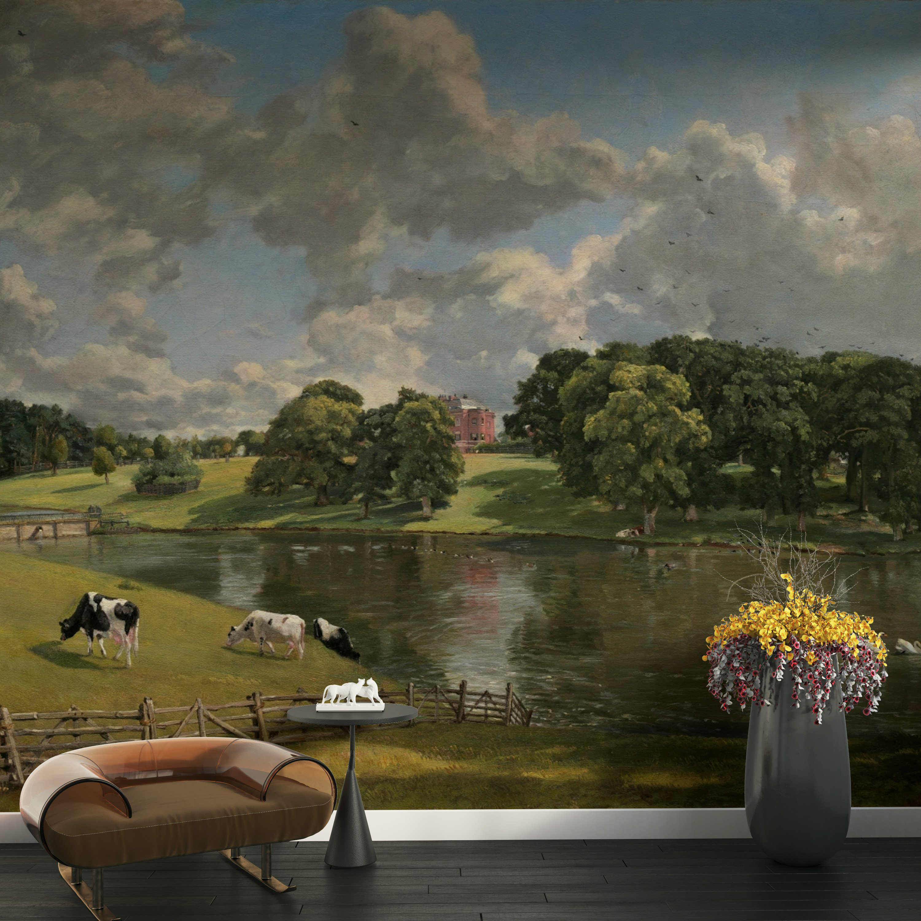 Red Barrel Studio® Parkland Landscape Wallpaper Pastoral Countryside ...