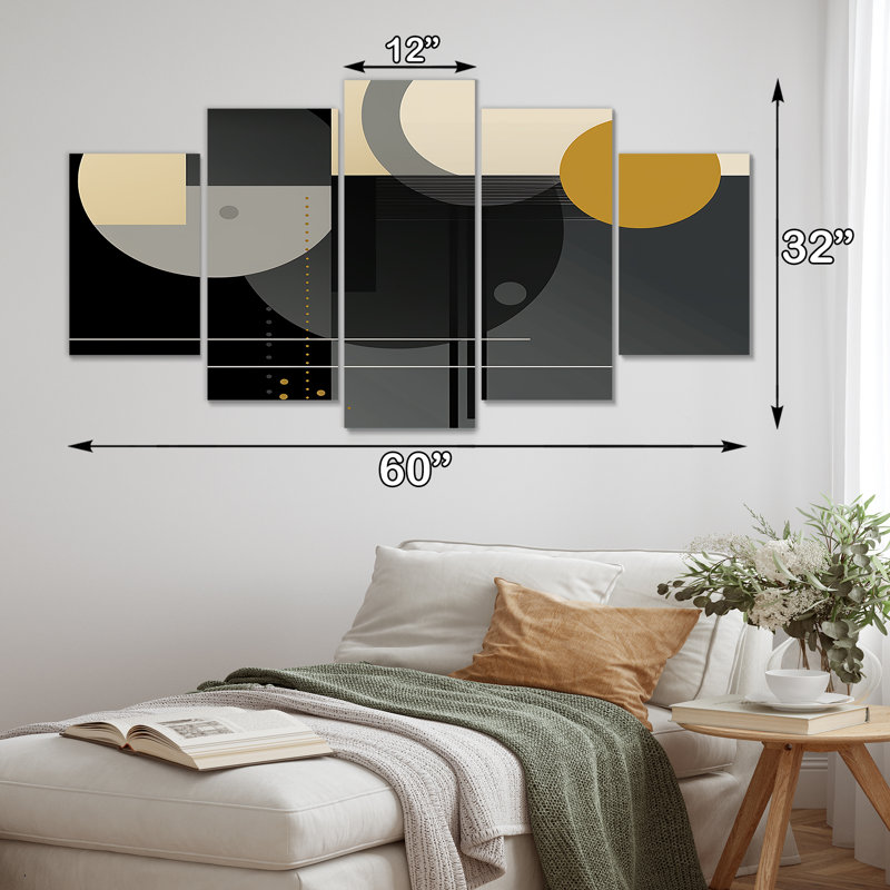 Ivy Bronx Moon Phases Modernism Minimal Circles - Minimalism Wall Art ...
