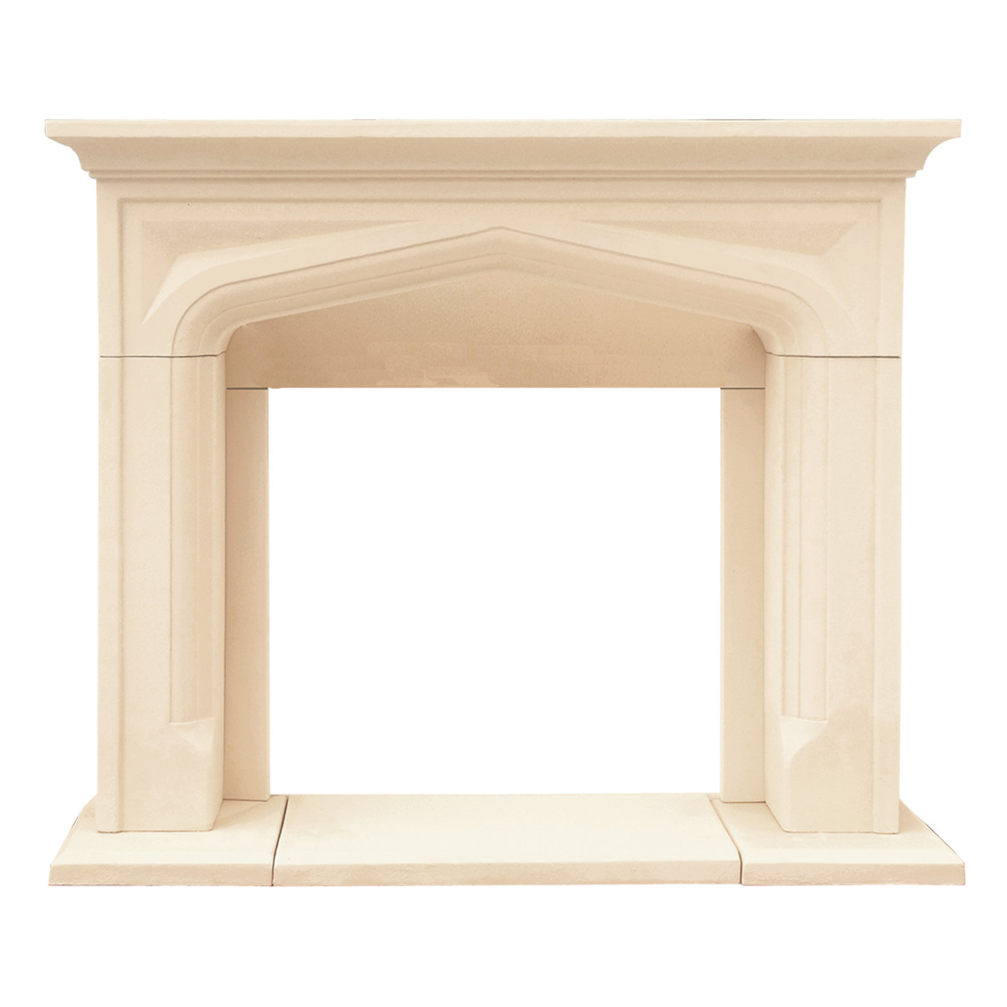 Historic Mantels Limited Chateau Pisa Cast Stone Fireplace Surround ...
