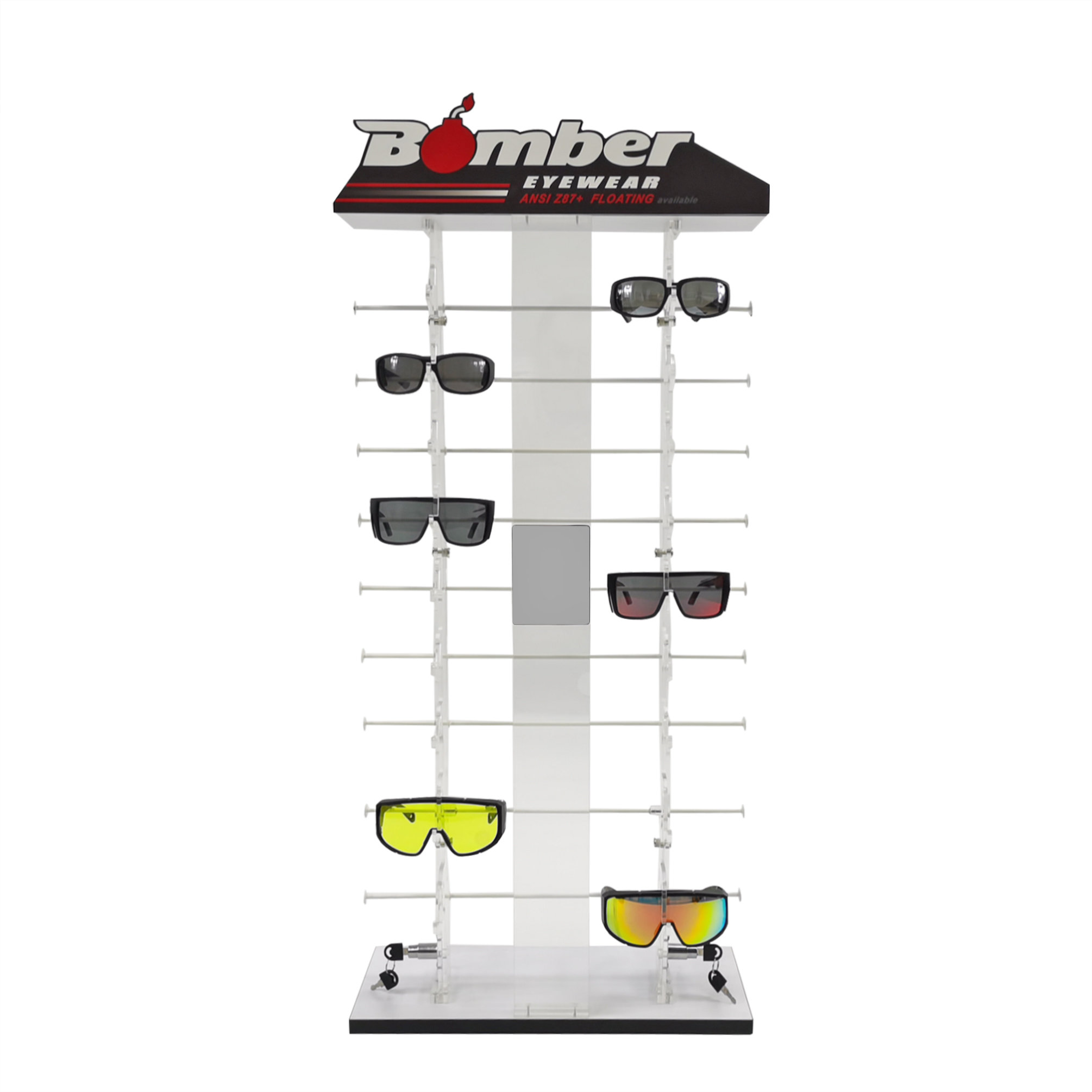 Fixturedisplays® 19 X 8 X 39.4" Countertop 18 Pairs Eyewear Display ...