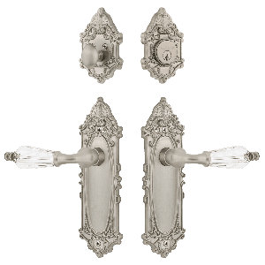Nostalgic Warehouse Victorian Entry Set with Parlour Crystal Lever ...