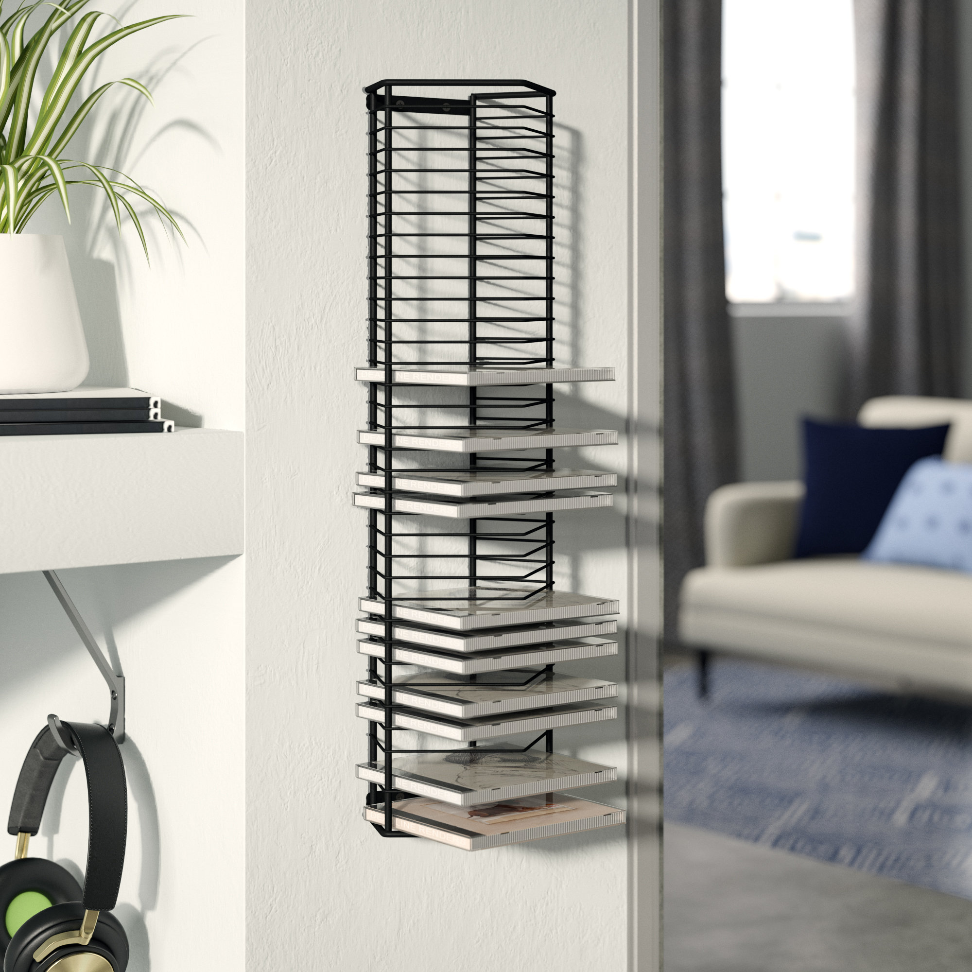 Symple Stuff 35 CD Multimedia Wire Rack "& Reviews" | Wayfair