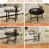 17 Stories Coffee Table, 23.6" Coffee Tables For Living Room, Round ...