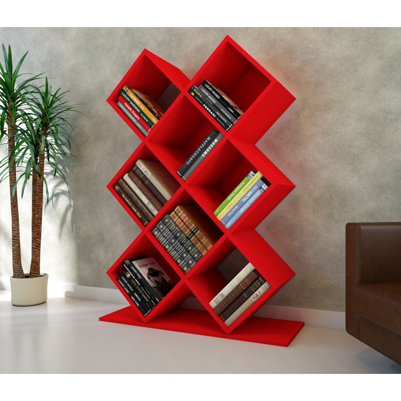 East Urban Home Geometric Bookcase & Reviews | Wayfair