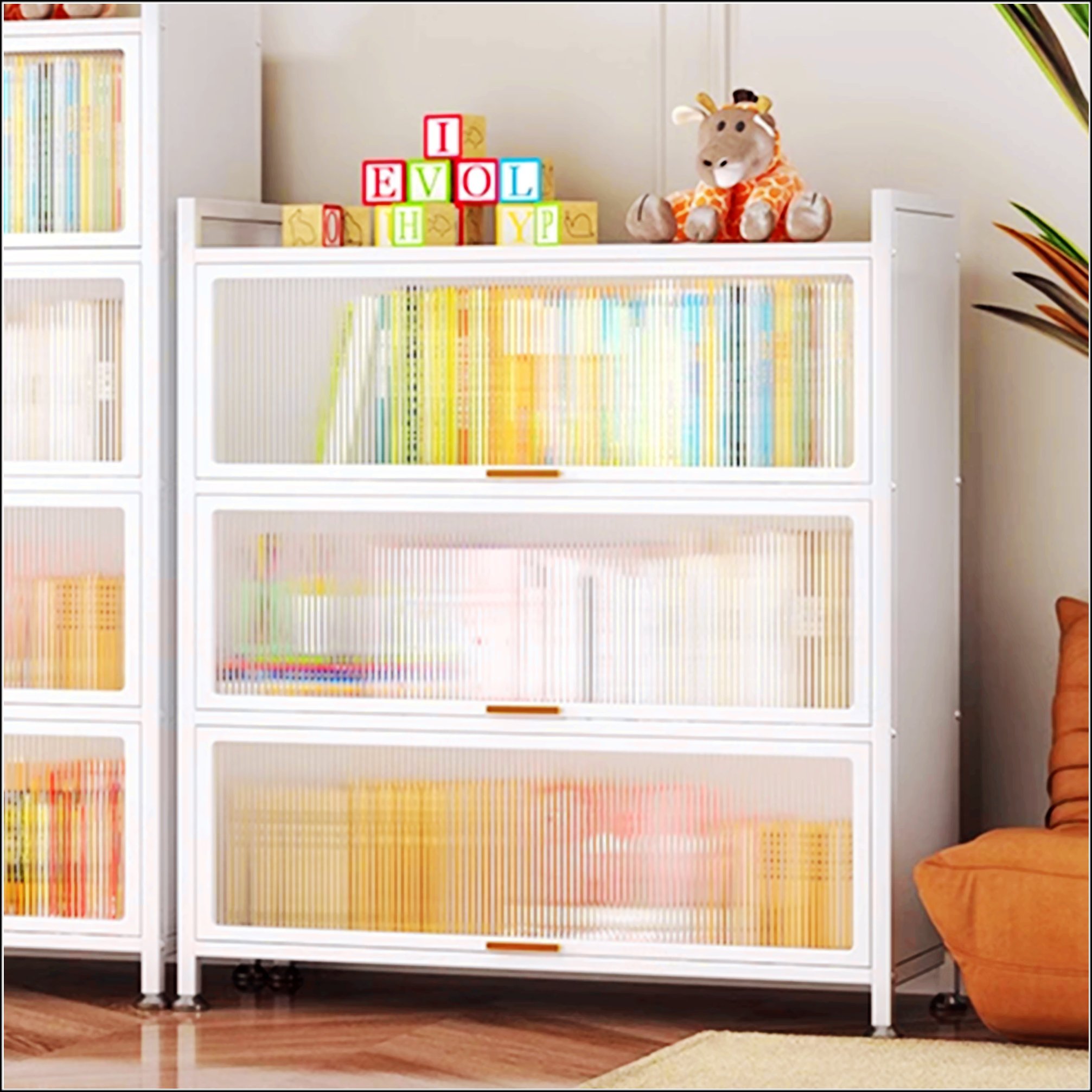 Ebern Designs 3 Tier Pantry Storage Cabinet Baker Racks For Kitchen ...