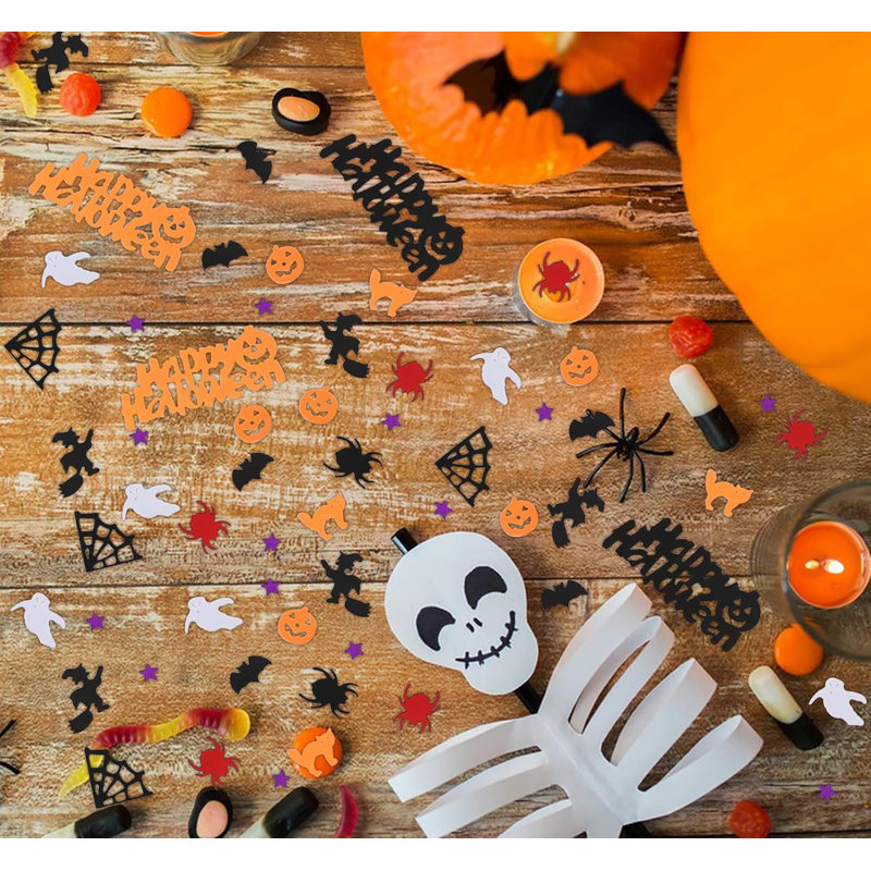 Tobran Halloween Party Table Scatter Confetti | Wayfair