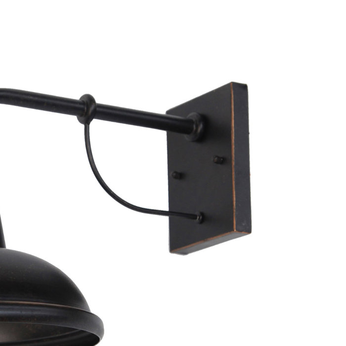 Gracie Oaks Evania Steel Wall Light & Reviews | Wayfair