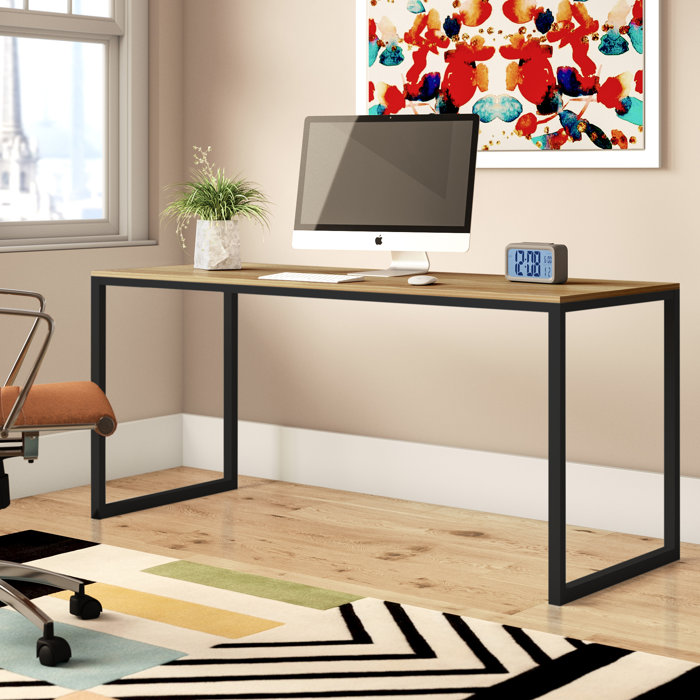 Wrought Studio Chelmsford Metal Base Writing Desk & Reviews | Wayfair