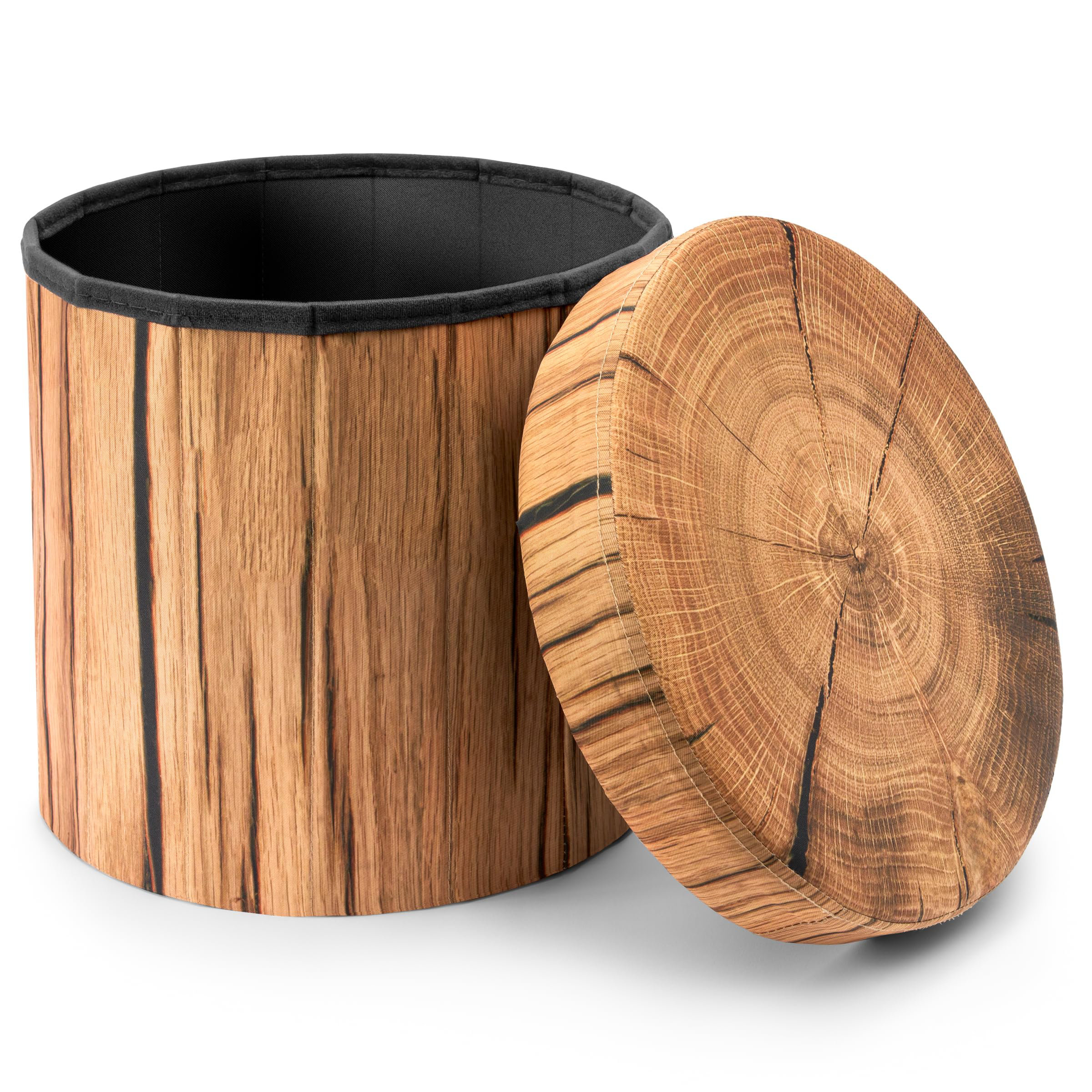 Ophelia & Co. Sorbus Tree Stump Stool, Toy Storage Ottoman 15 Inch Fake ...
