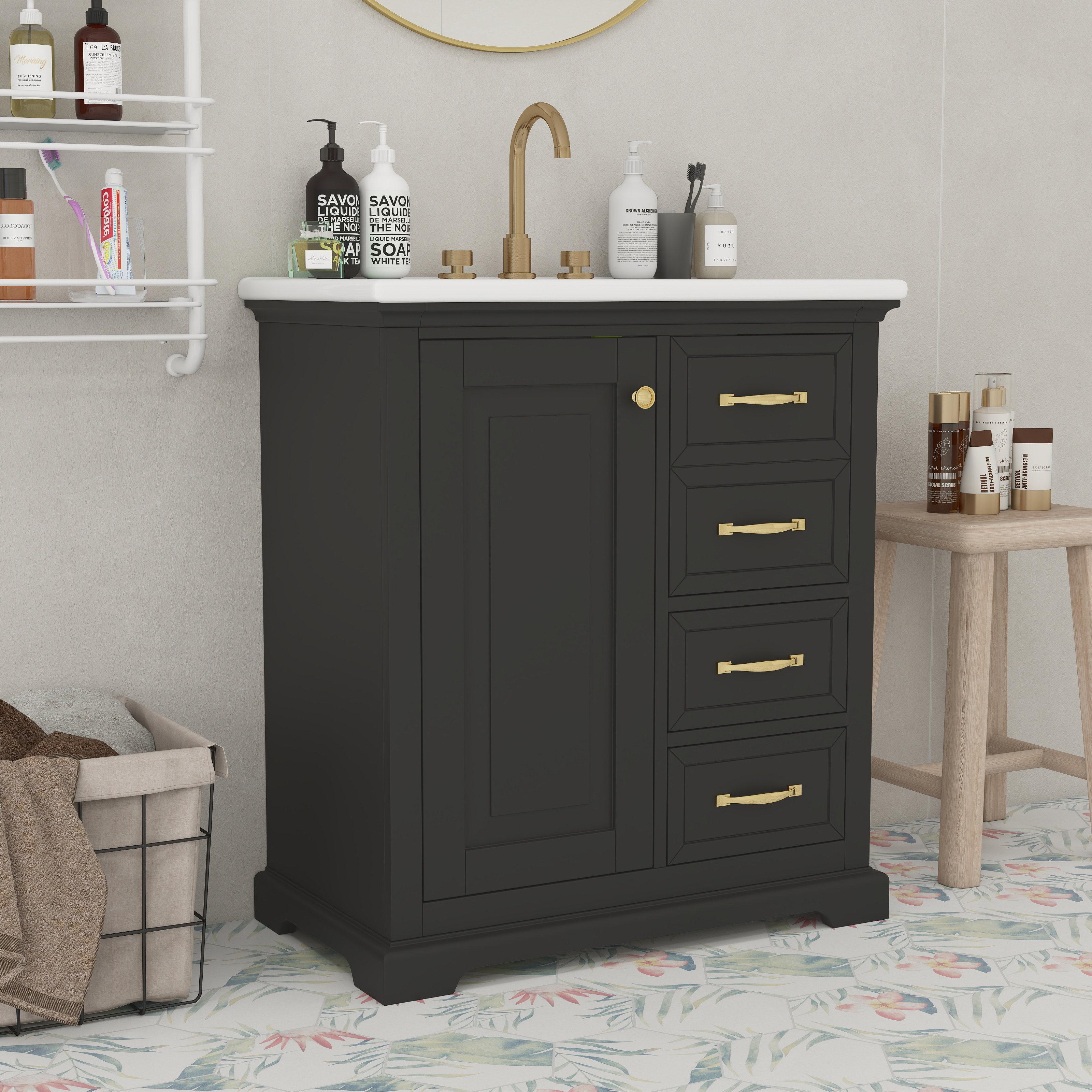 Winston Porter Multifunctional Bathroom Vanity Sets | Wayfair