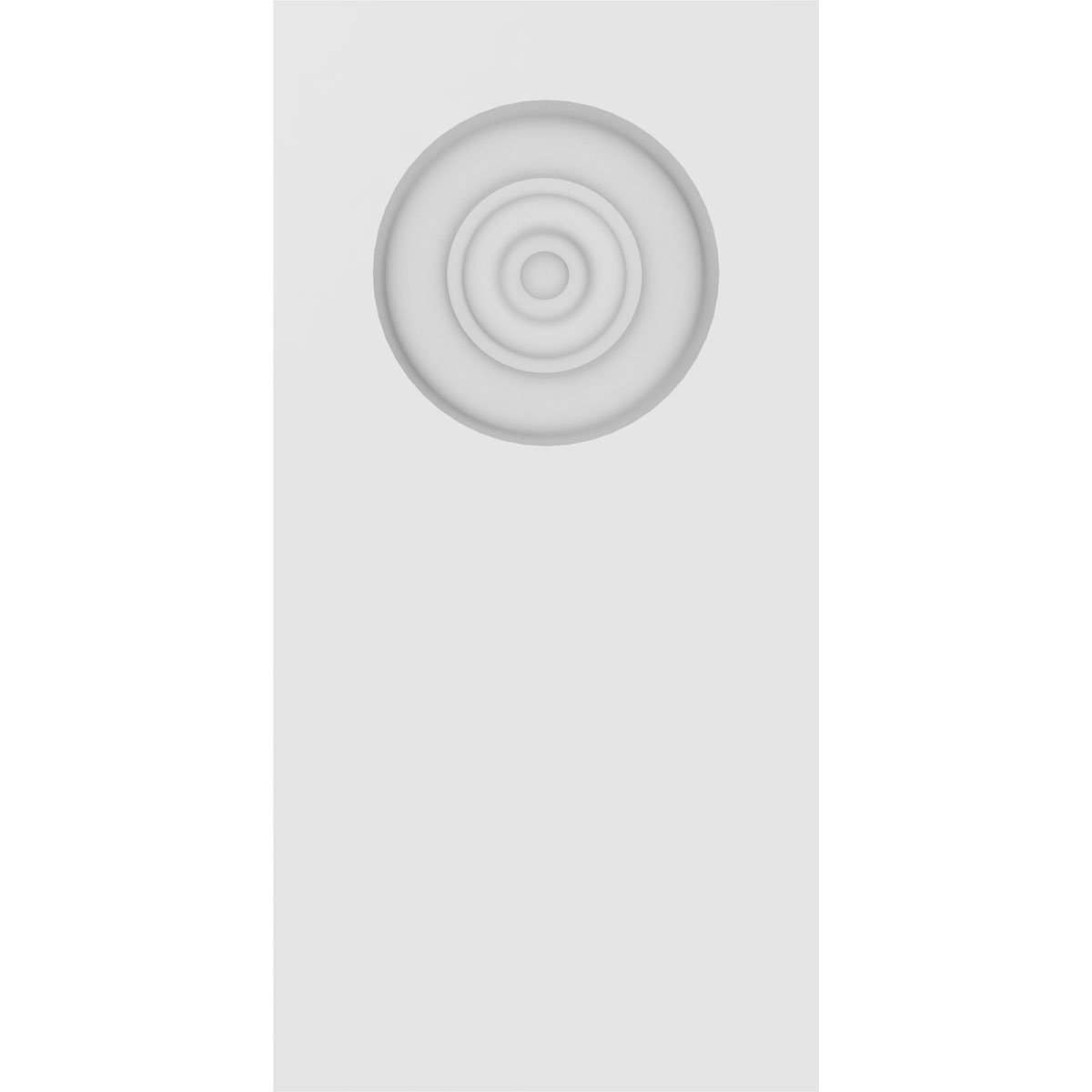 Ekena Millwork Standard Foster Bullseye Plinth Block with Square Edge ...