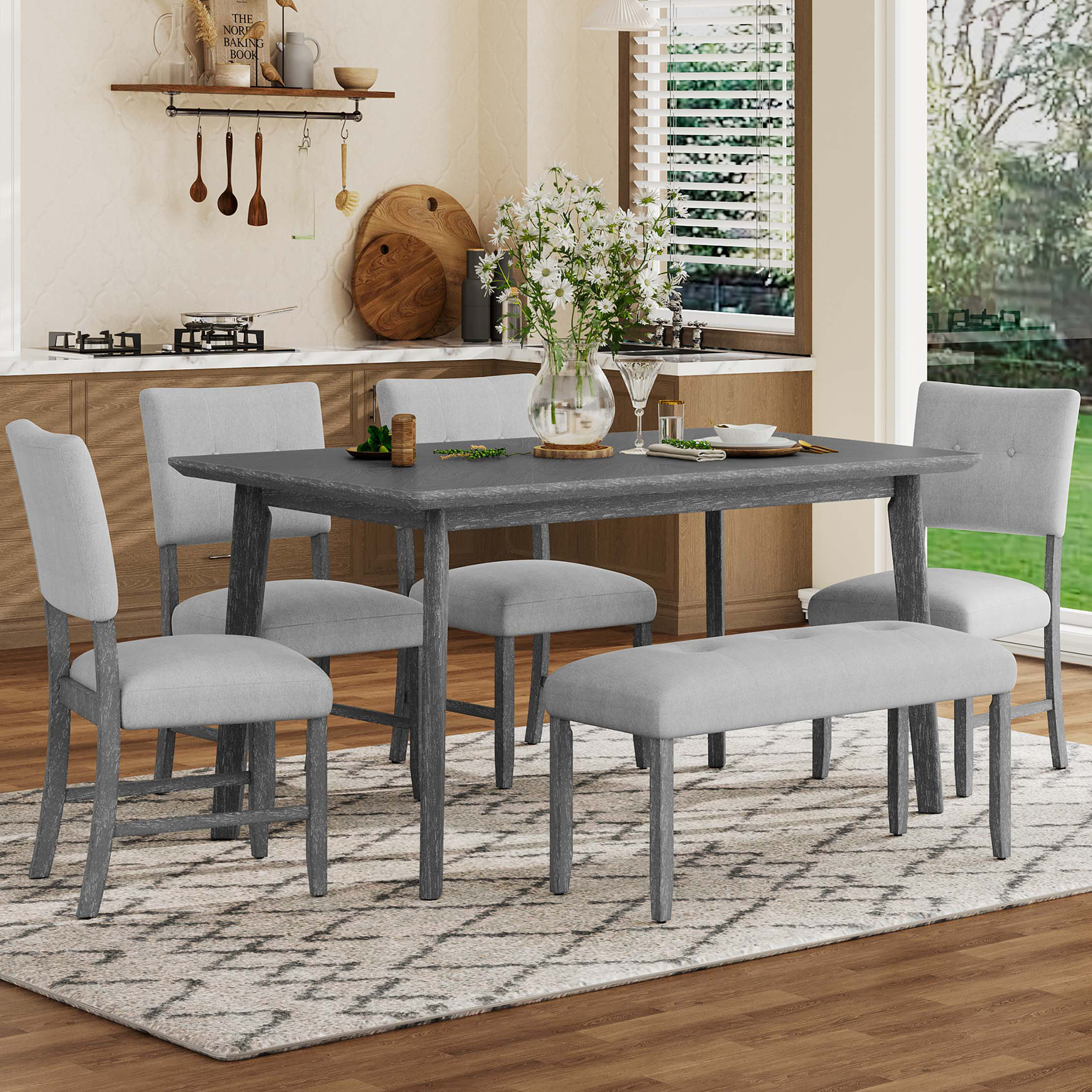 Lark Manor™ 6 Piece Dining Room Table Setfarmhouse Dining Room ...