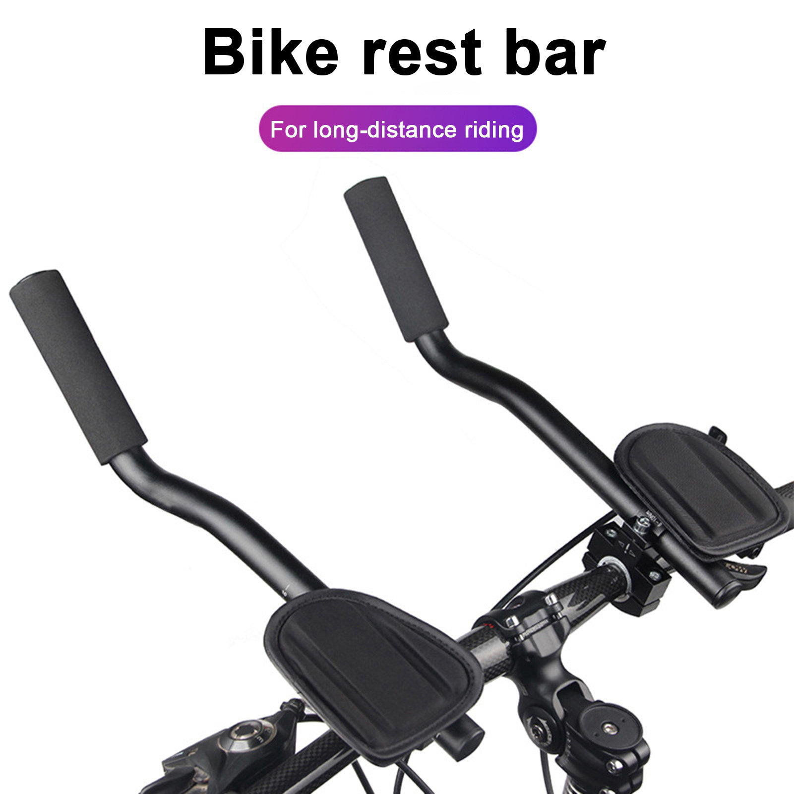 ELEOPTION Bike Rest Handlebar High Strength Aluminium Alloy Thick ...