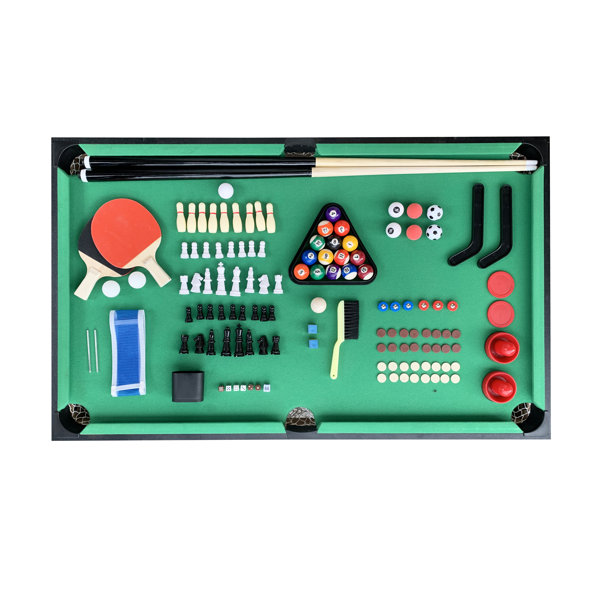 KICK Foosball Tables KICK Decagon 55″ 10-in-1 Multi-Game Table Combo ...