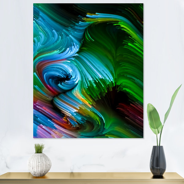 Wrought Studio Colorful Living Liquid Art II " Colourful Living Liquid ...