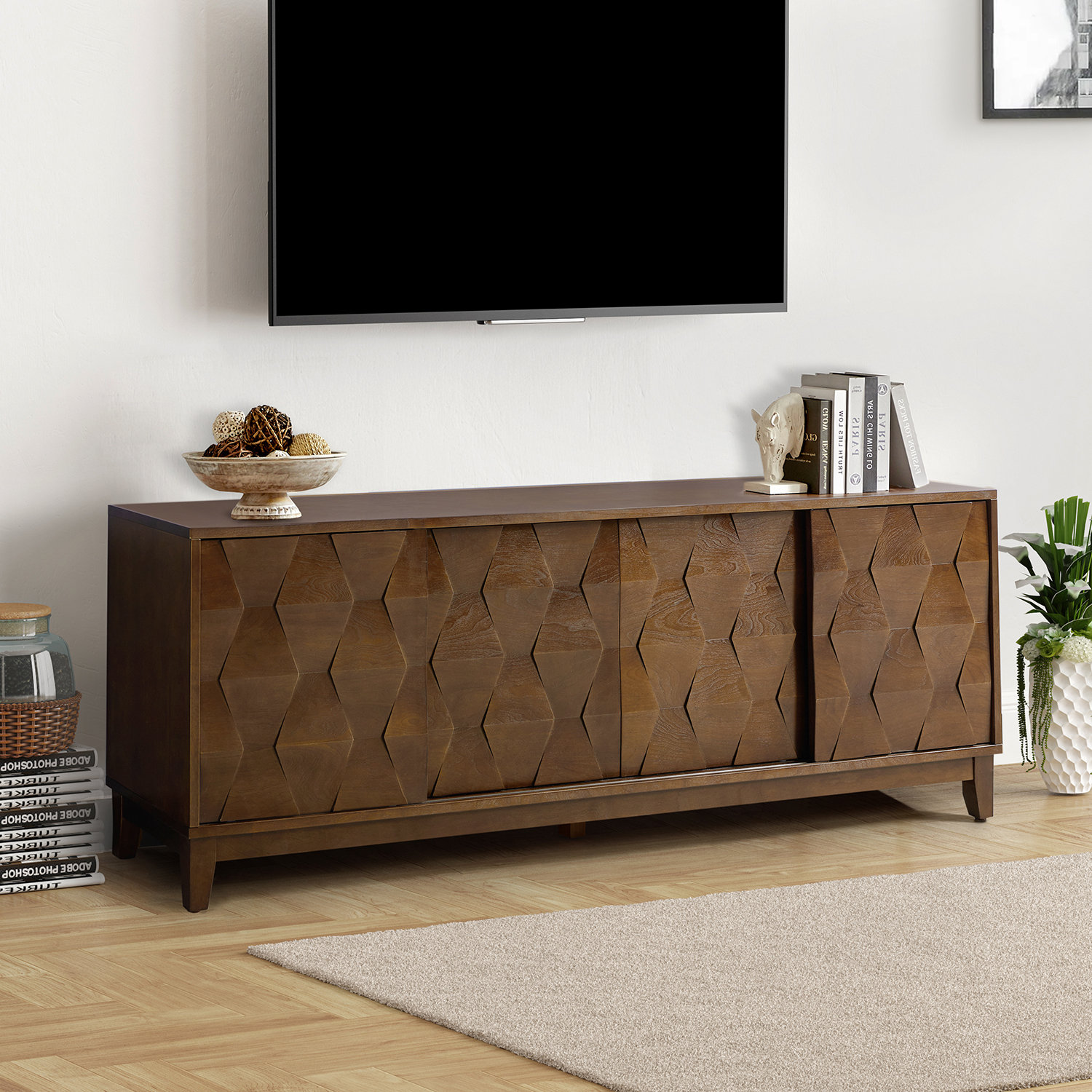 Kelly Clarkson Home Sara 72'' Media Console for TVs up to 78" with 2 ...