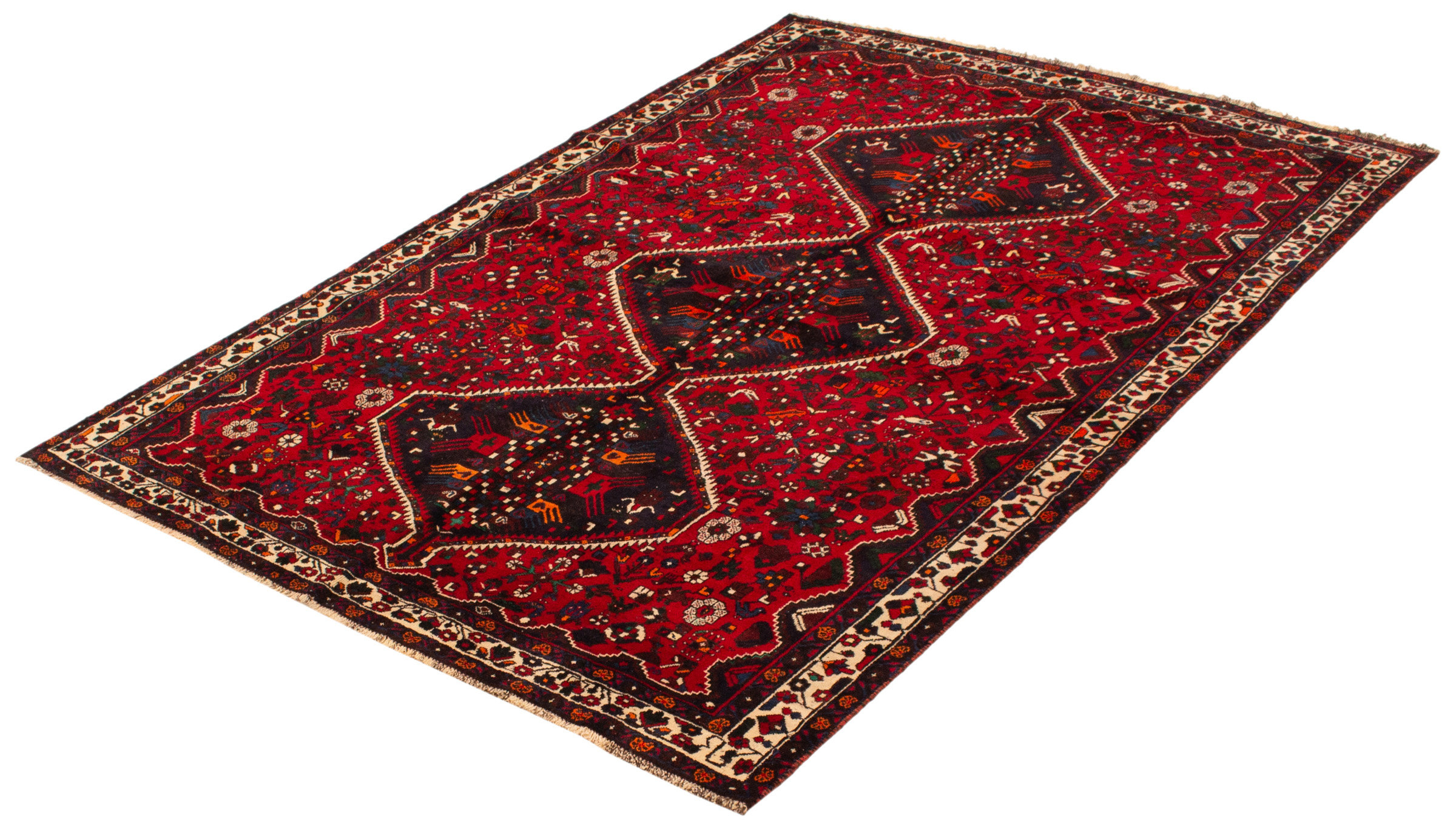 Isabelline Evey Vintage Red Rug 6'2" X 8'10" | Wayfair