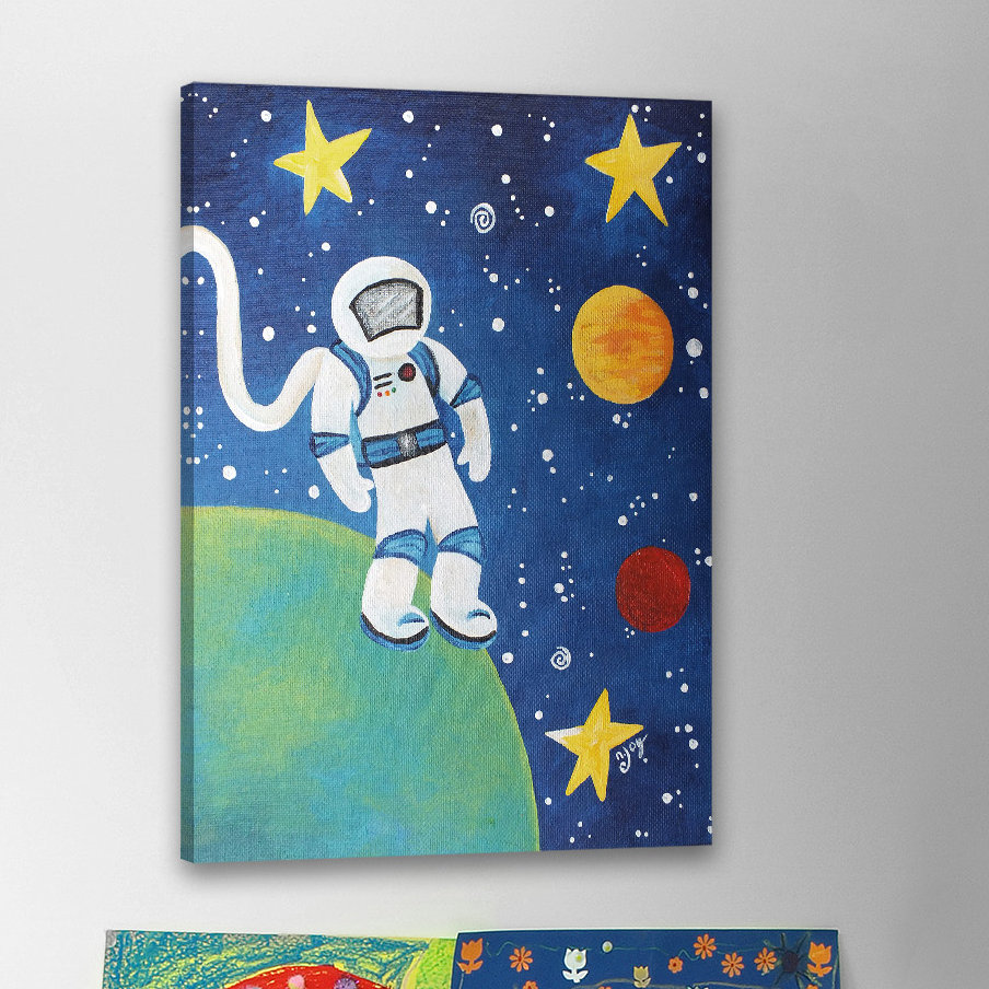 Marmont Hill Space Man Print on Wrapped Canvas | Wayfair