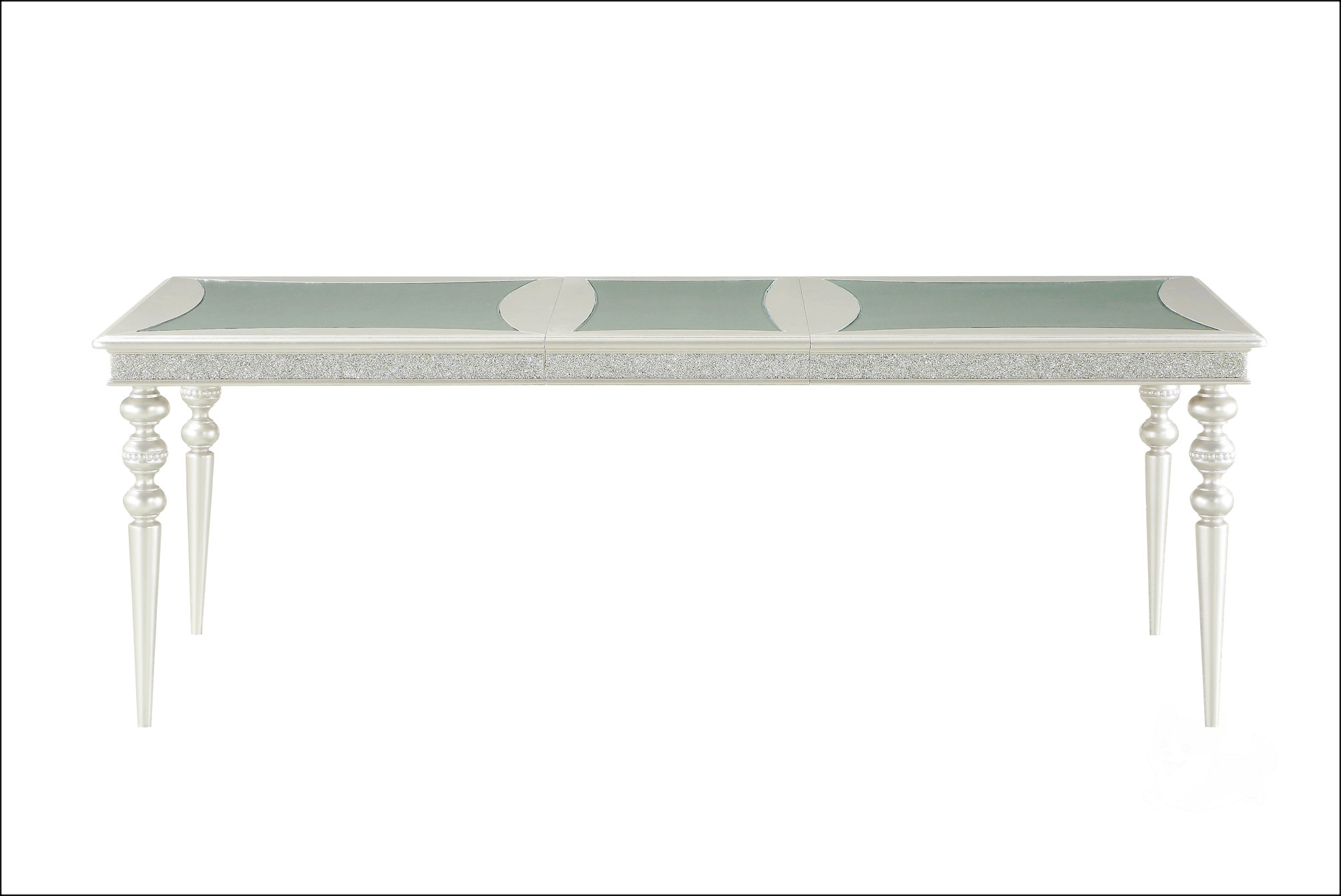 Everly Quinn Platinum Finish Dining Table | Wayfair