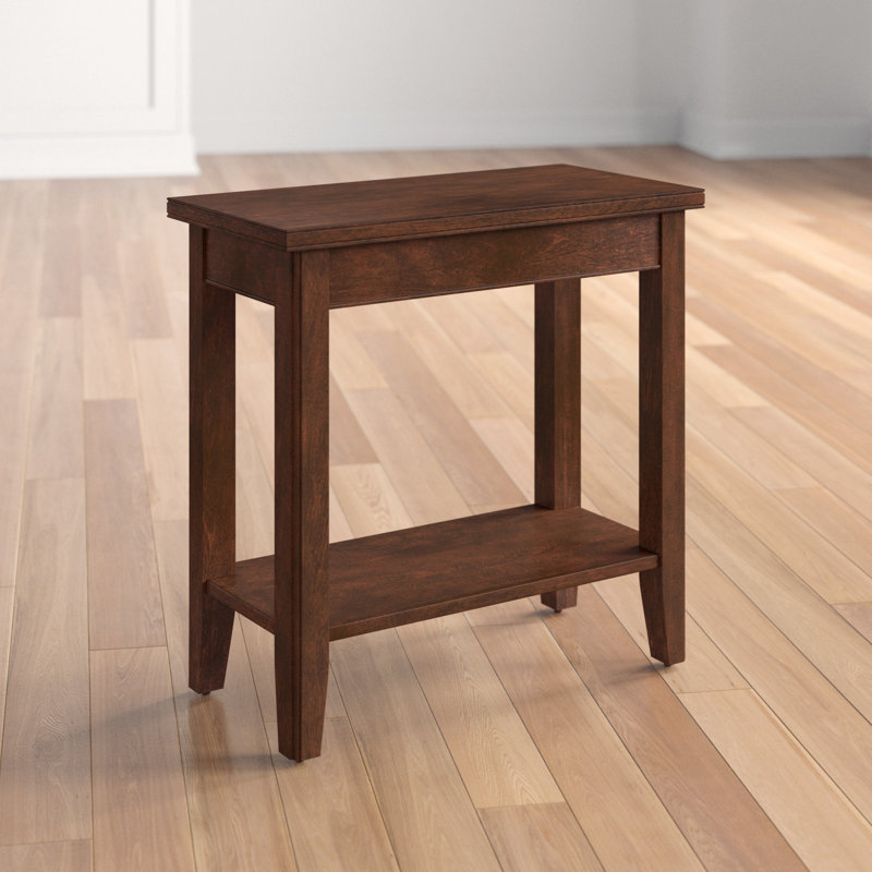 Red Barrel Studio® Laurent Solid + Manufactured Wood Narrow End Table ...