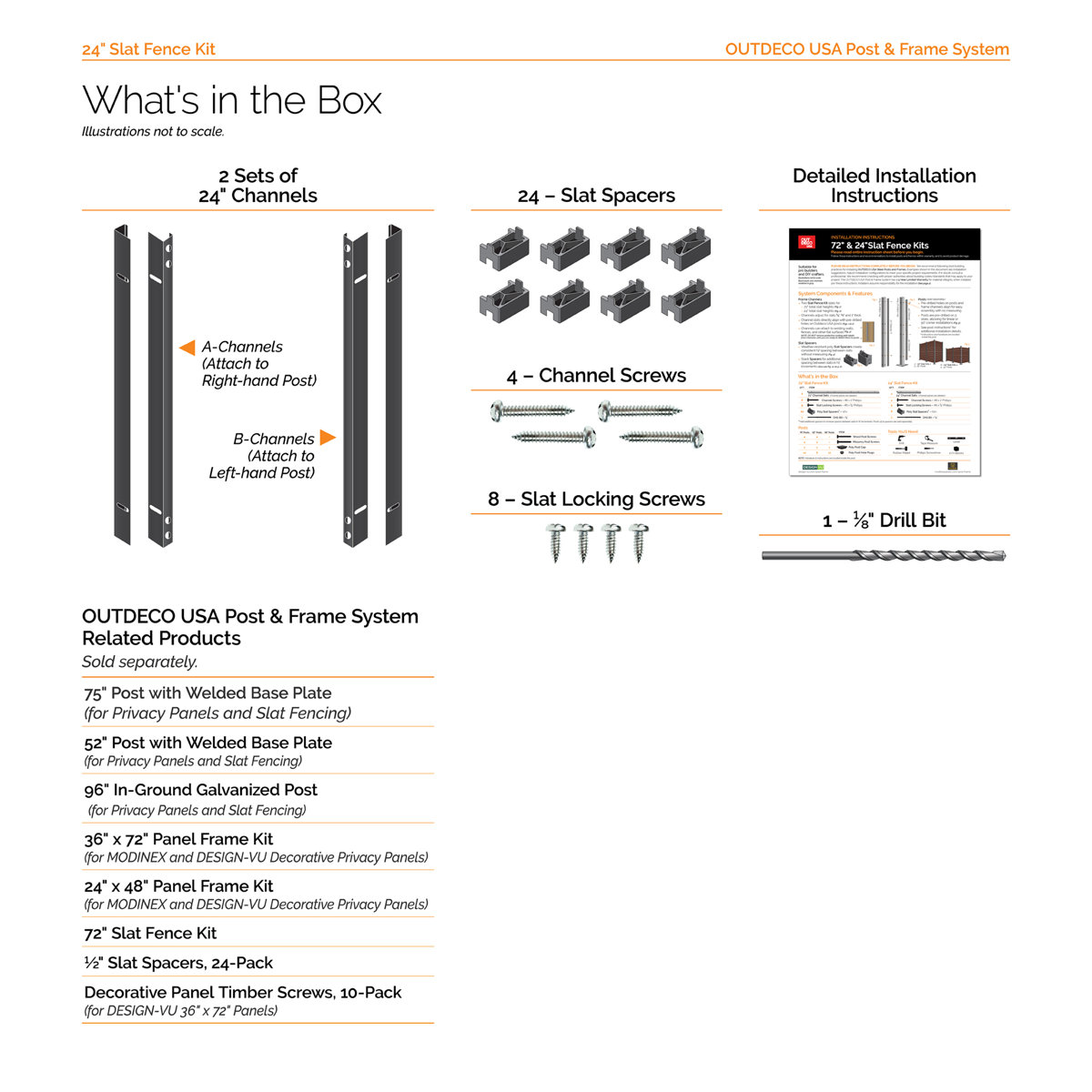 OUTDECO Adjustable Slat Fence Frame Kit & Reviews | Wayfair