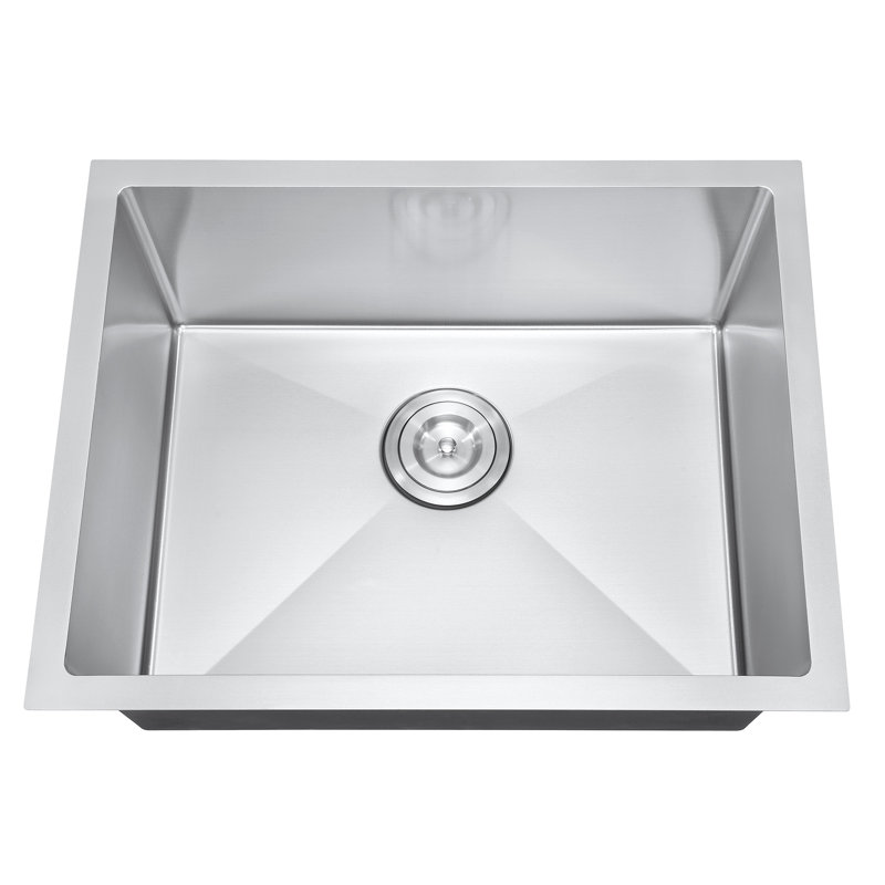 ATTOP 23'' L x 18'' W Undermount Kitchen Sink Single Bowl Scratch ...