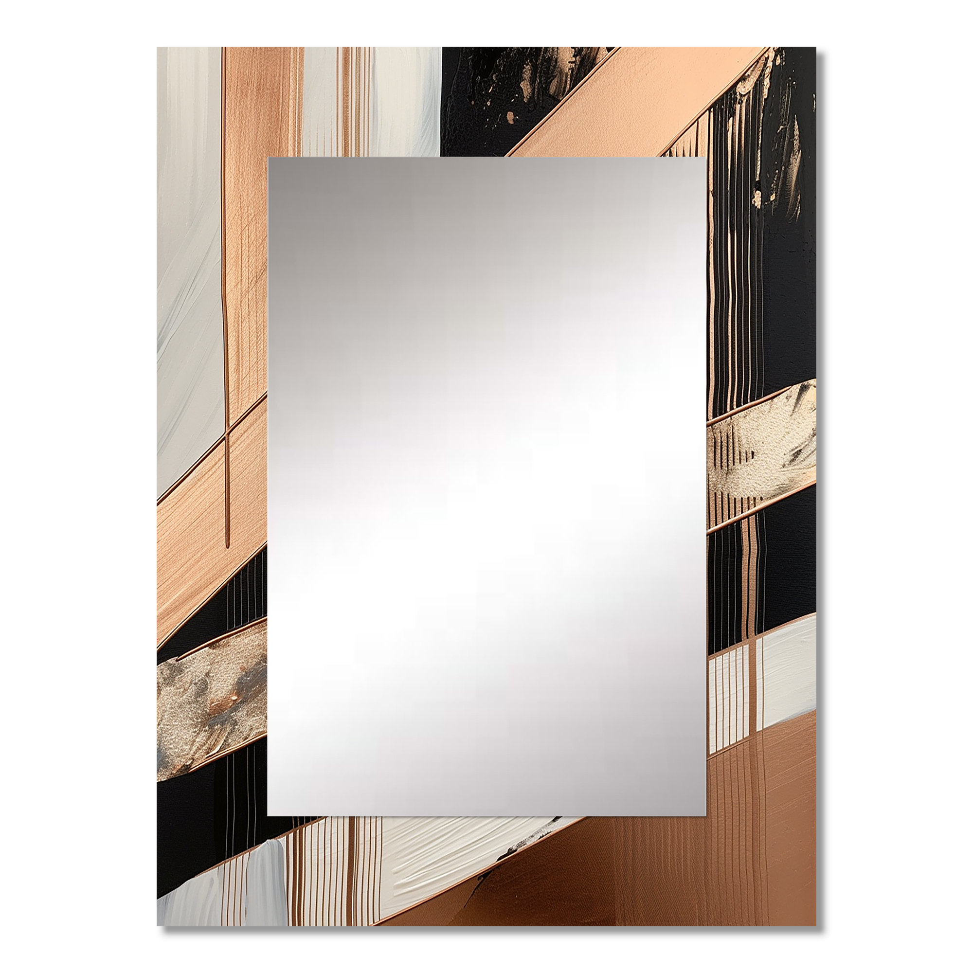 Ivy Bronx Rosegold Embracing Essence Of Lines III - Marble Unique Wall ...