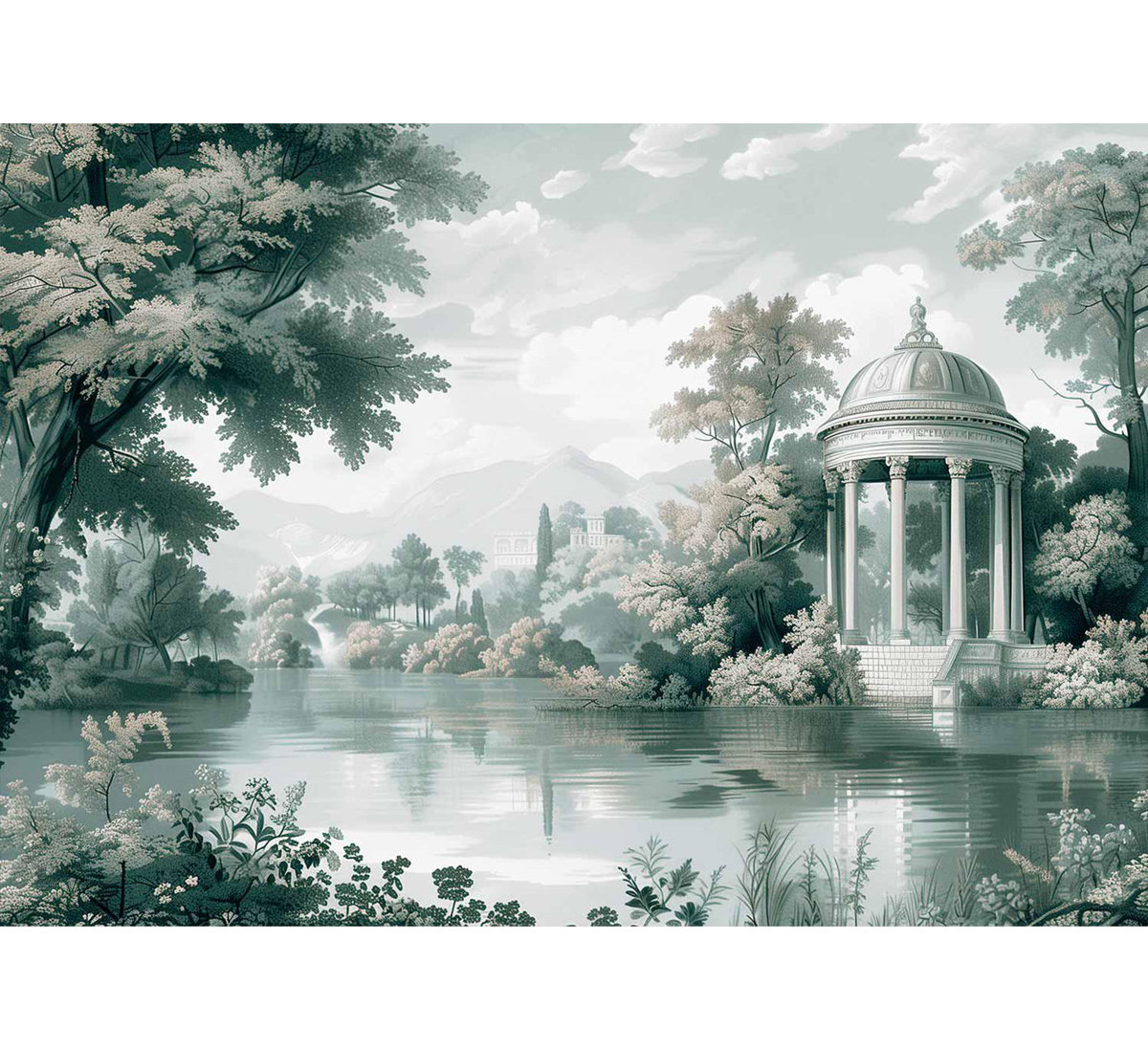 Lark Manor™ Peel & Stick Landscape Wall Mural - Dreamscape At The Lake ...