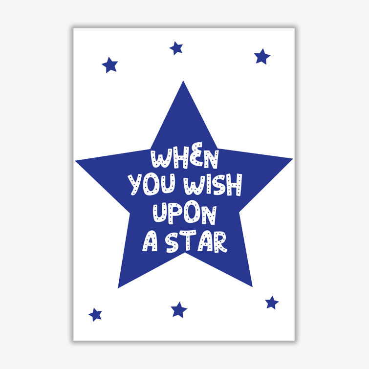 East Urban Home Wish Upon A Star - Typography | Wayfair.co.uk