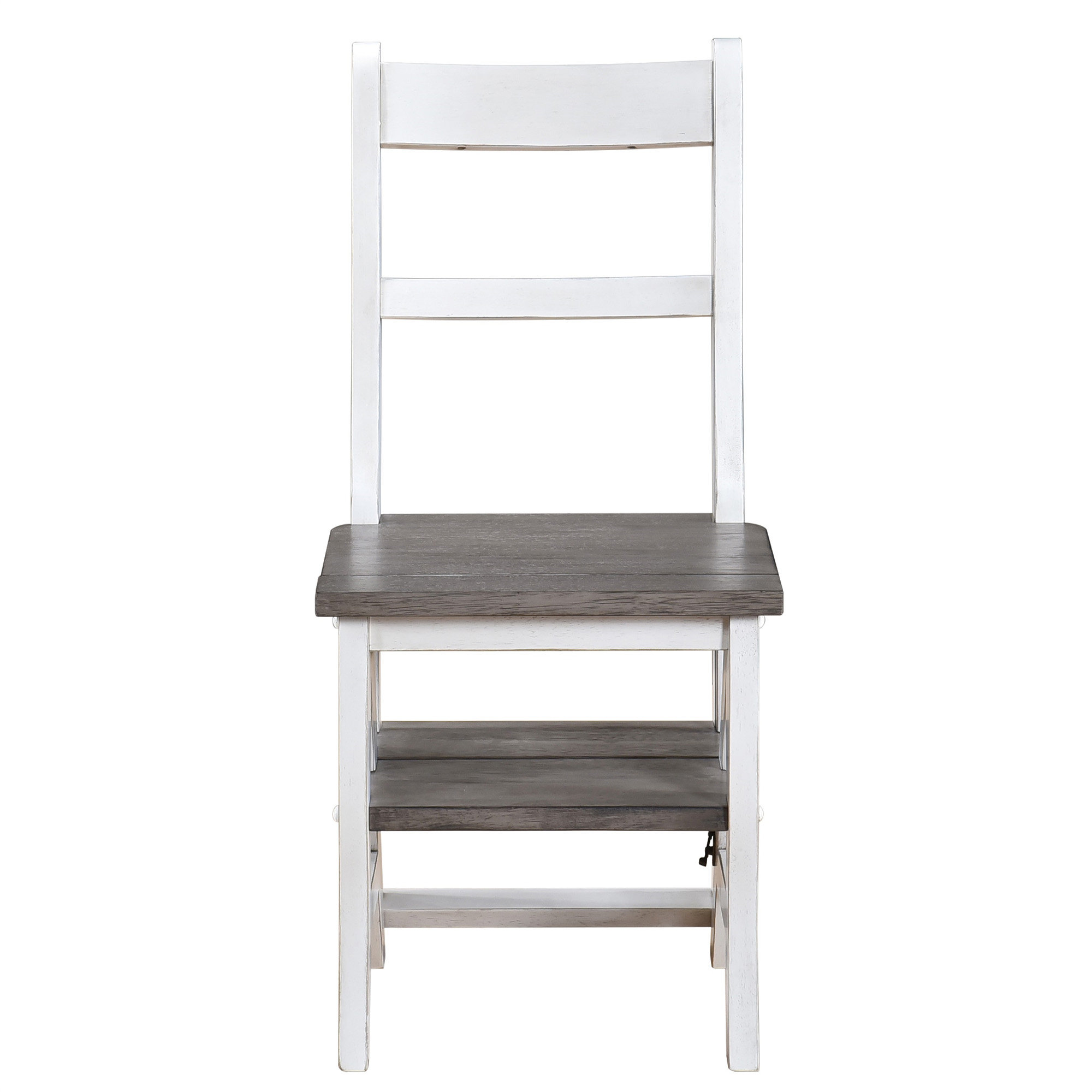 Ophelia & Co. Solid Wood Foldable Ladderchair Dual Purpose Stepladders ...