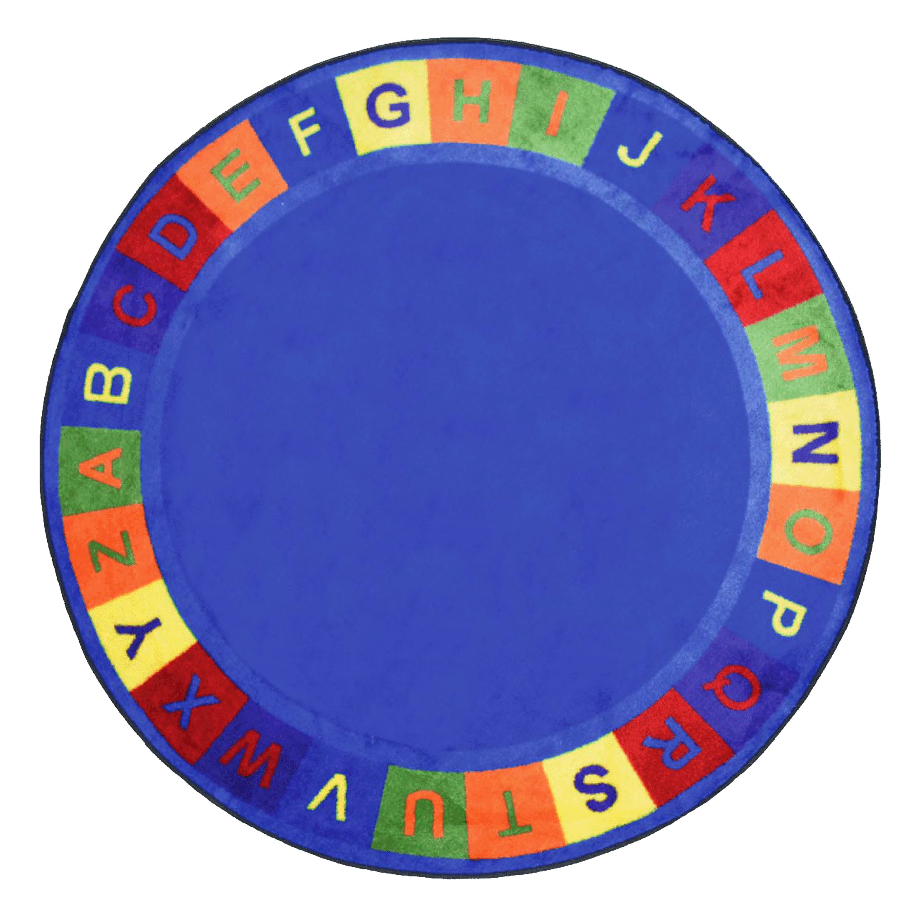Kid Carpet Colors Alphabet Circle Learning Rug 6' Circle | Wayfair