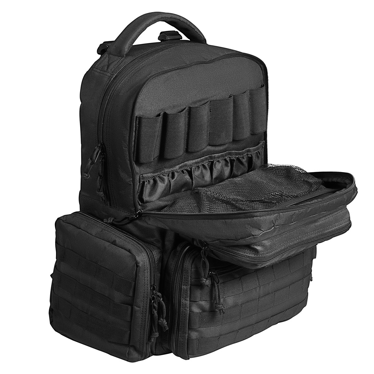 VEVOR Tactical Pistol Backpack with 6 Pistol Cases, Gun Range Backpack ...