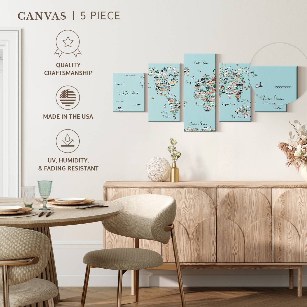 17 Stories Educational World Map II | Wayfair