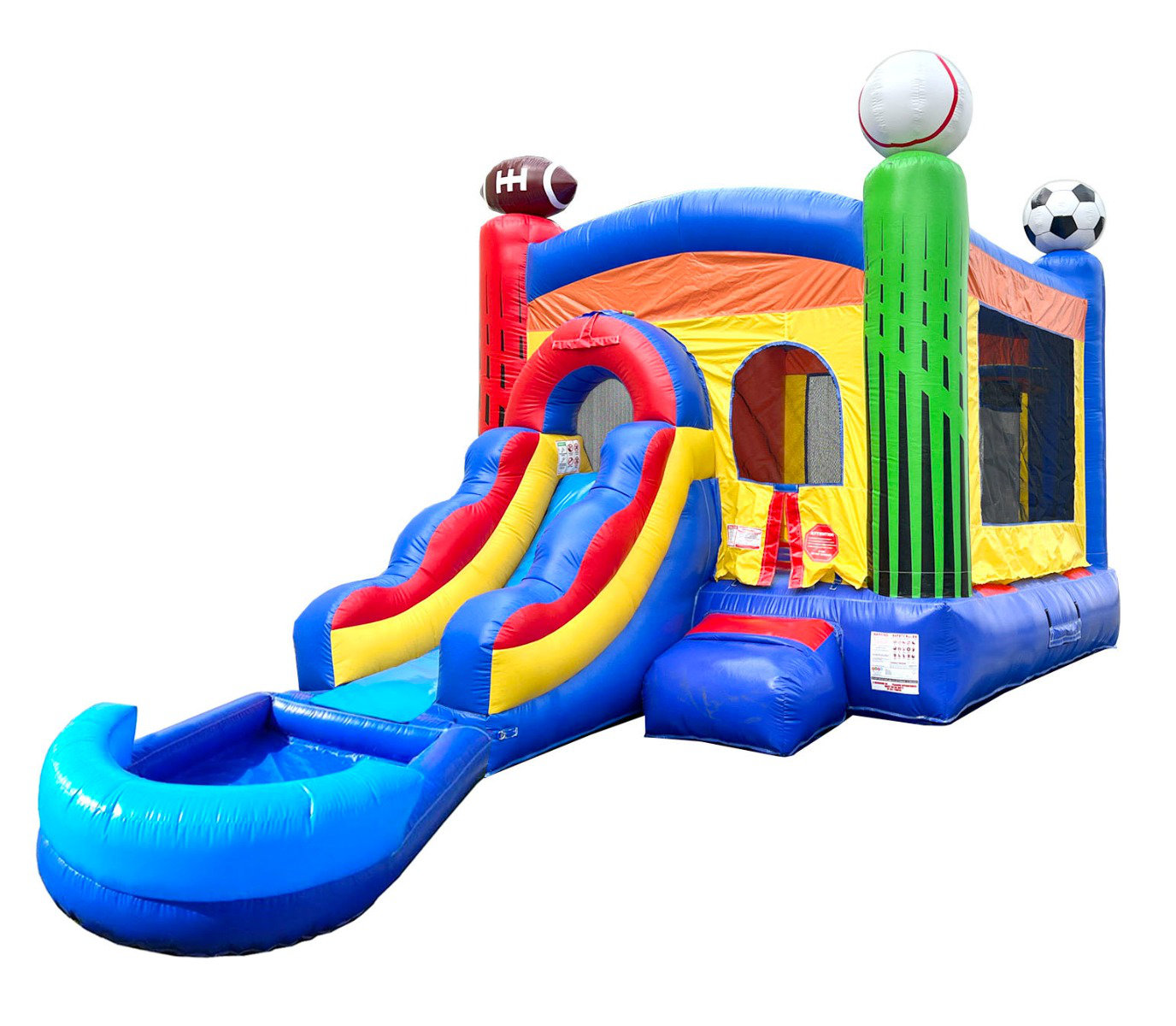 Pogo Bounce House Inflatable Bounce House with Slide for Kids - 26.5 x ...