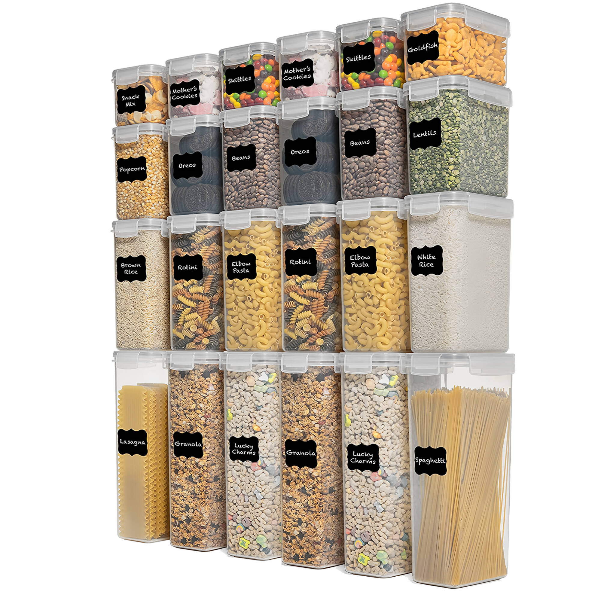 Prep & Savour Daleah Stackable Airtight Sealed food storage containers ...