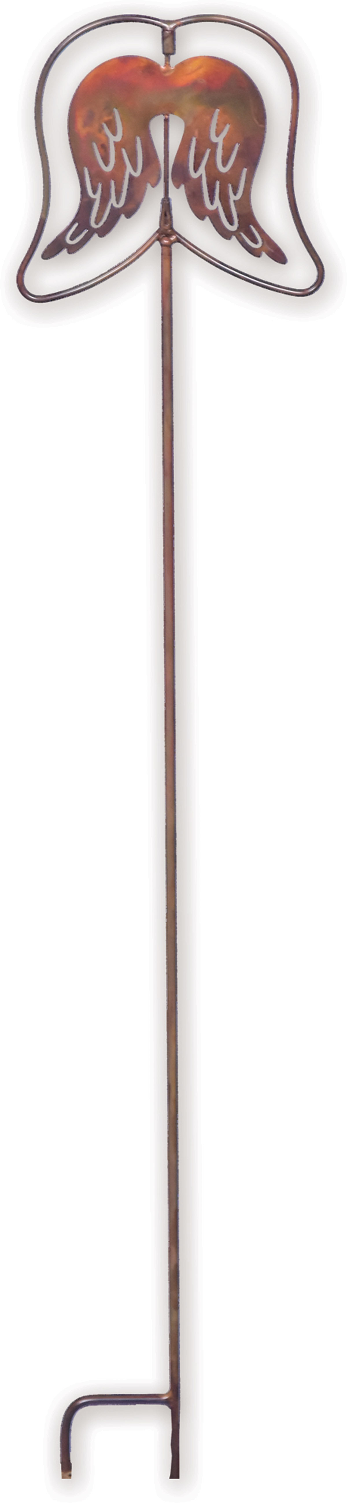 August Grove® Commemorative Angel Wings Mini Spinner Stake ...