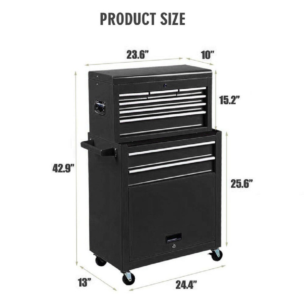WFX Utility™ 8-Drawer Rolling Tool Chest Removable Storage with Sliding ...
