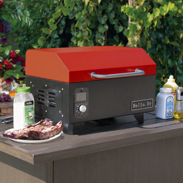 Hello.Dr Portable Wood Pellet Grill Smoker,table top electric smoker 8 ...