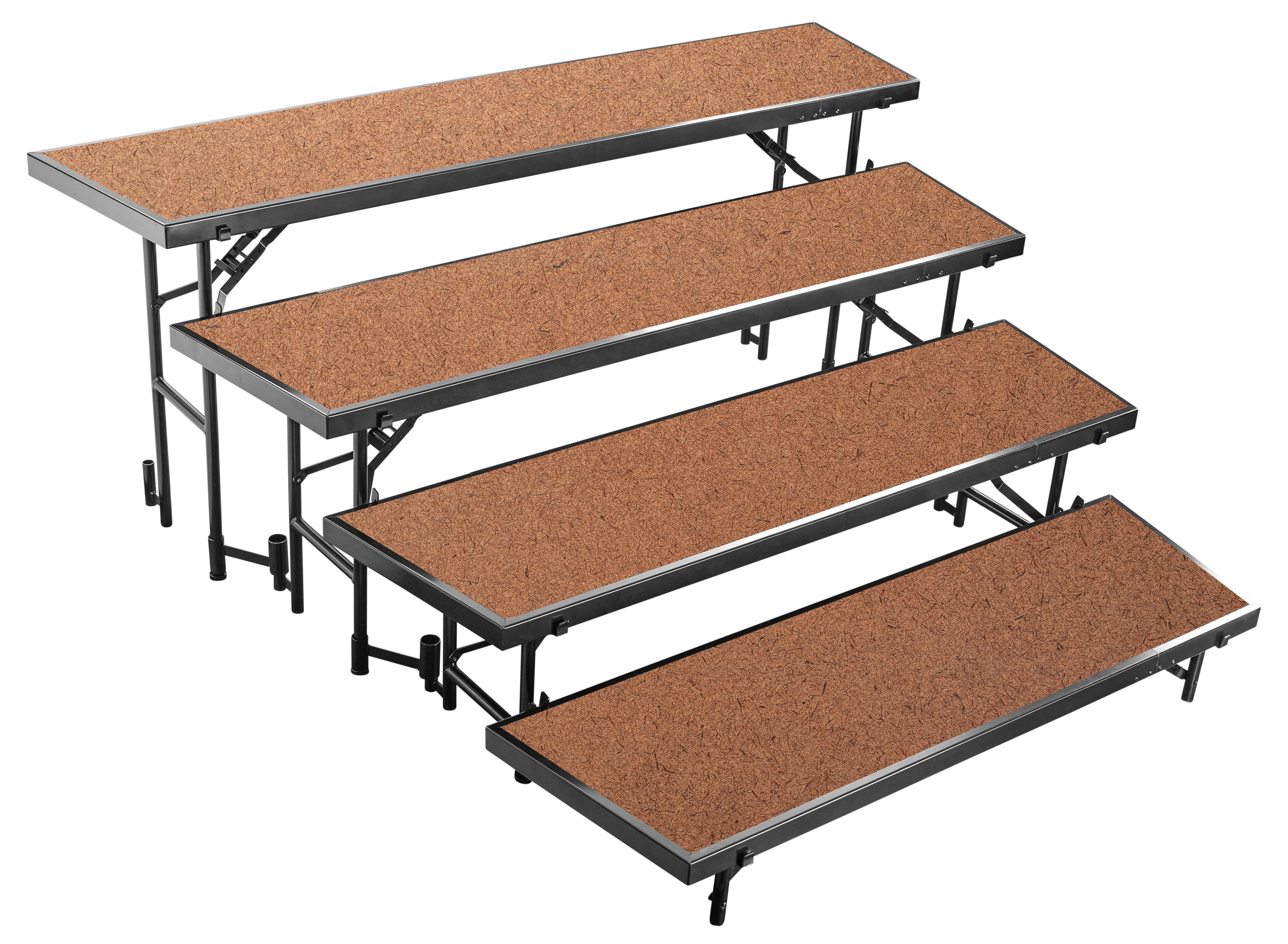 National Public Seating Tapered Standing Choral Riser Set in Hardboard ...